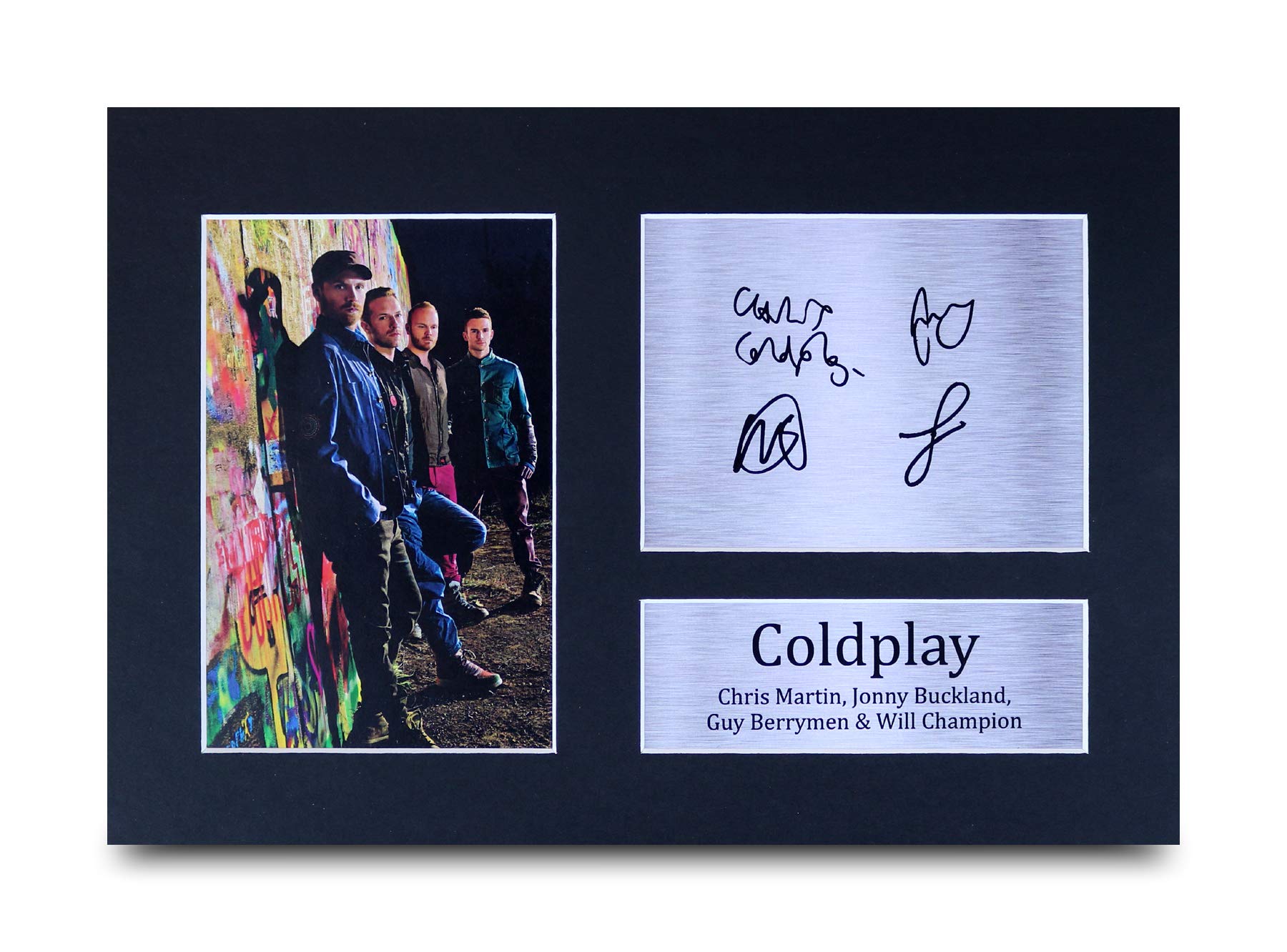 Coldplay Signed Pre Printed Autograph Photo Gift For a Rock Fan | eBay