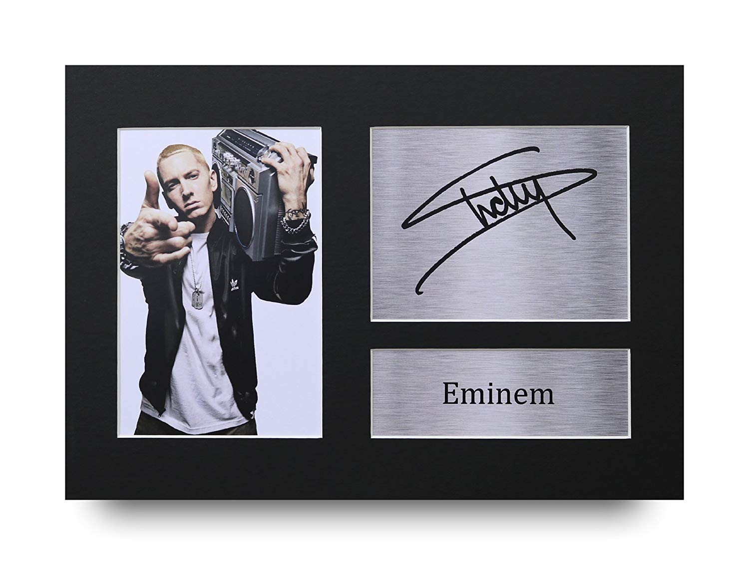 Eminem Signed A4 Framed Printed Autograph Picture Music Rap Print Gift ...