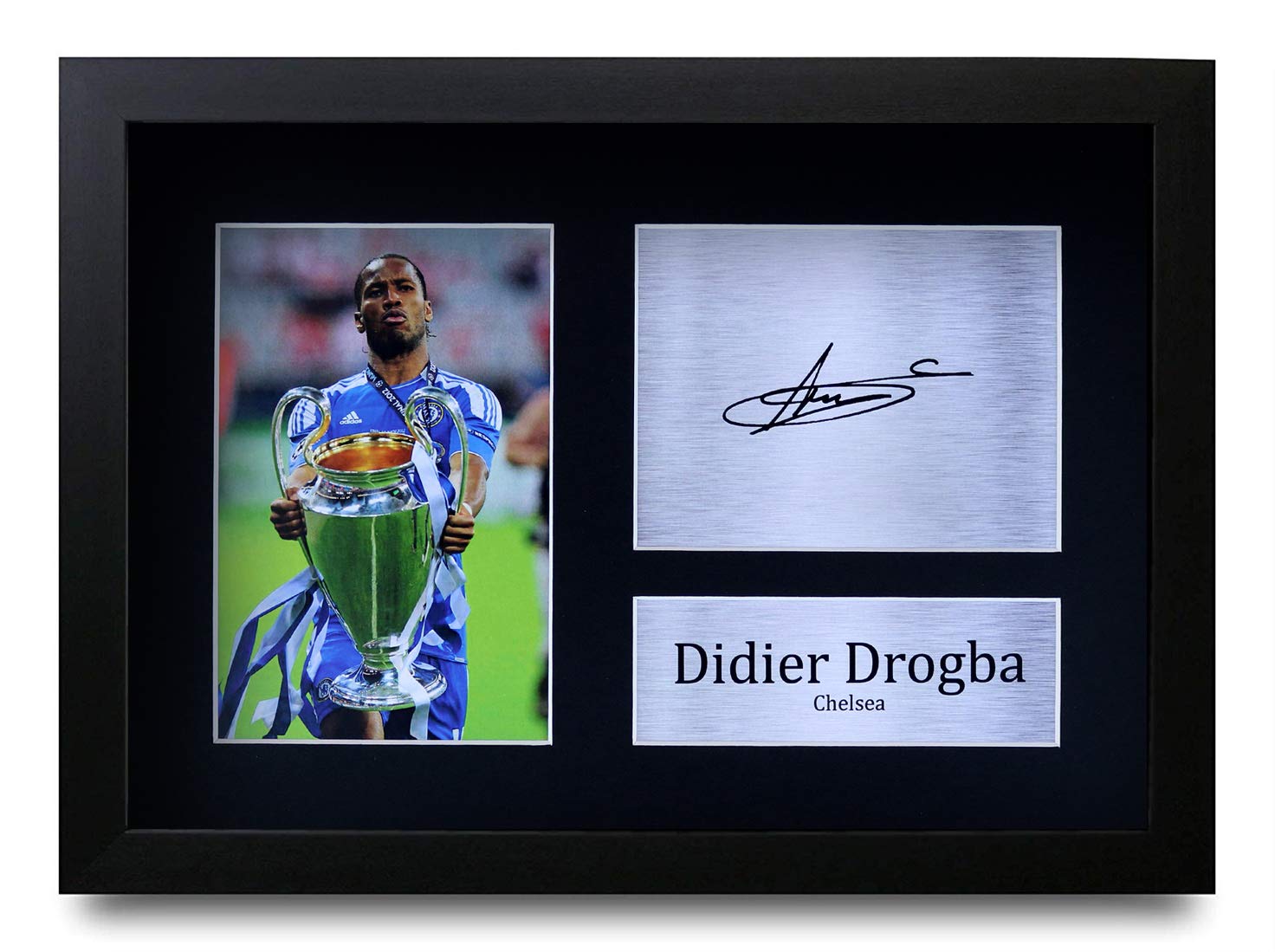 Didier Drogba Signed Pre Printed Autograph Photo Gift For a Chelsea Fan ...