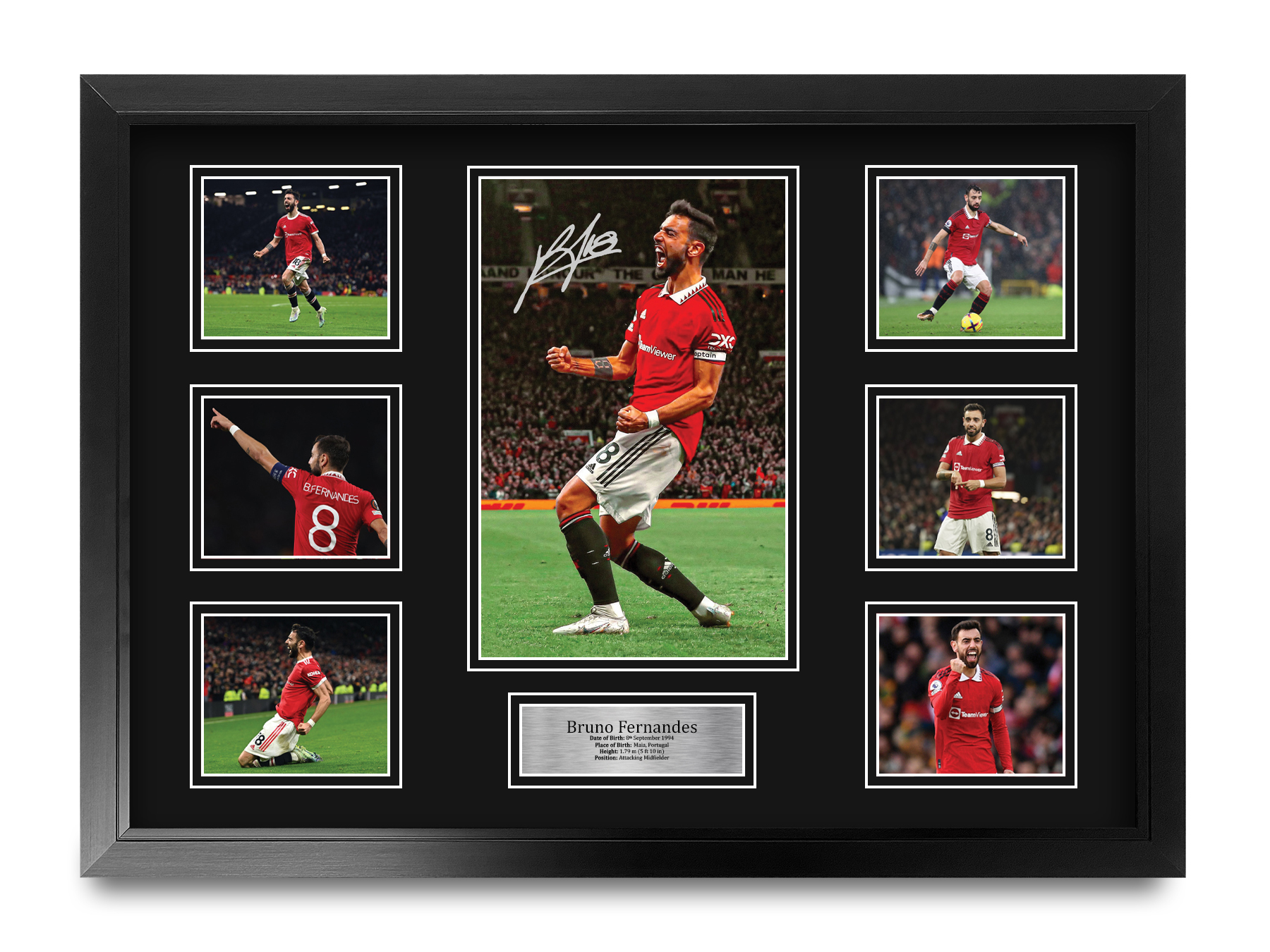 Bruno Fernandes Framed Gift Ideas Printed Autograph Picture for ...
