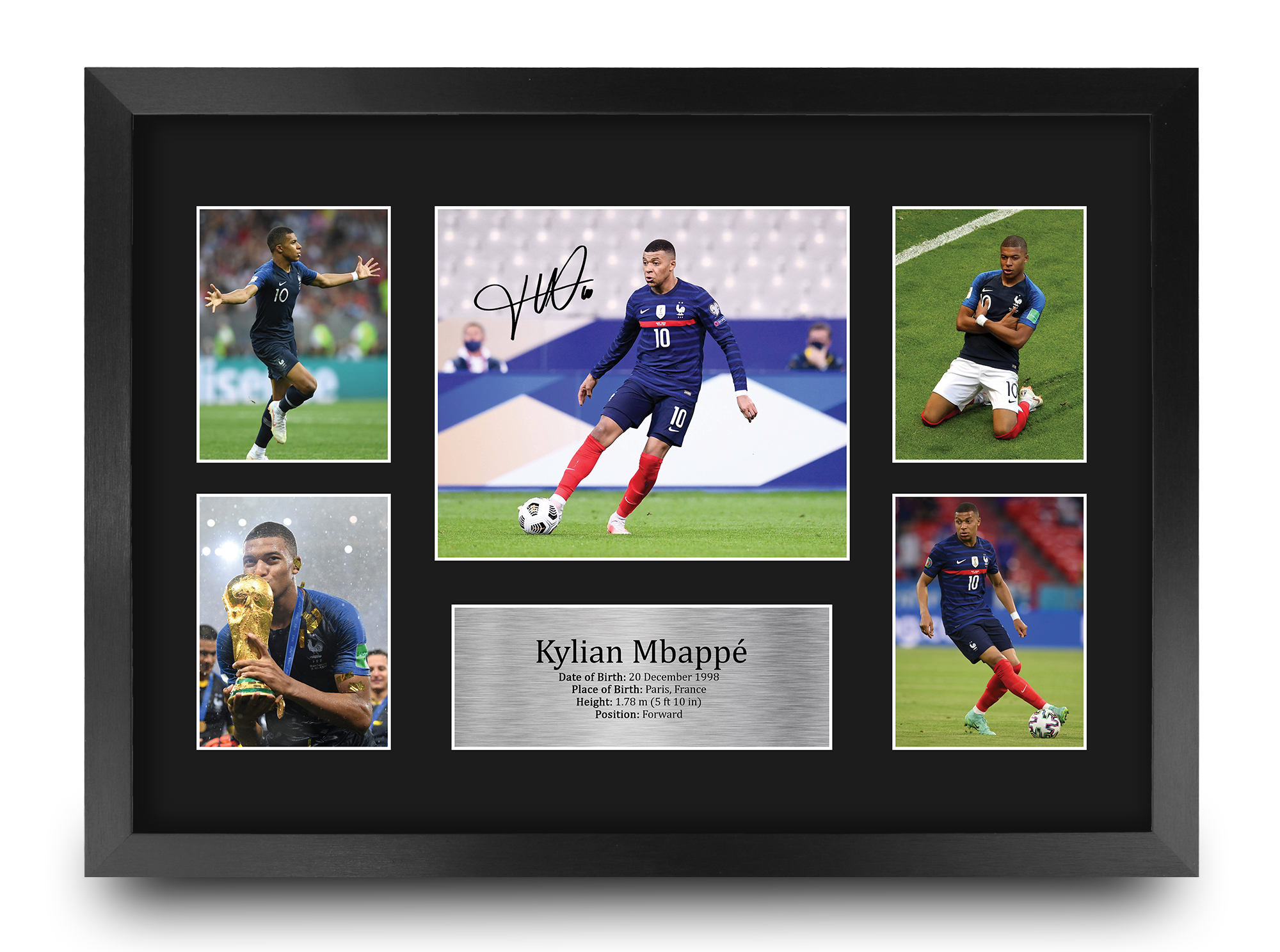Kylian Mbappe Signed Framed Printed Autograph Memorabilia PSG France ...