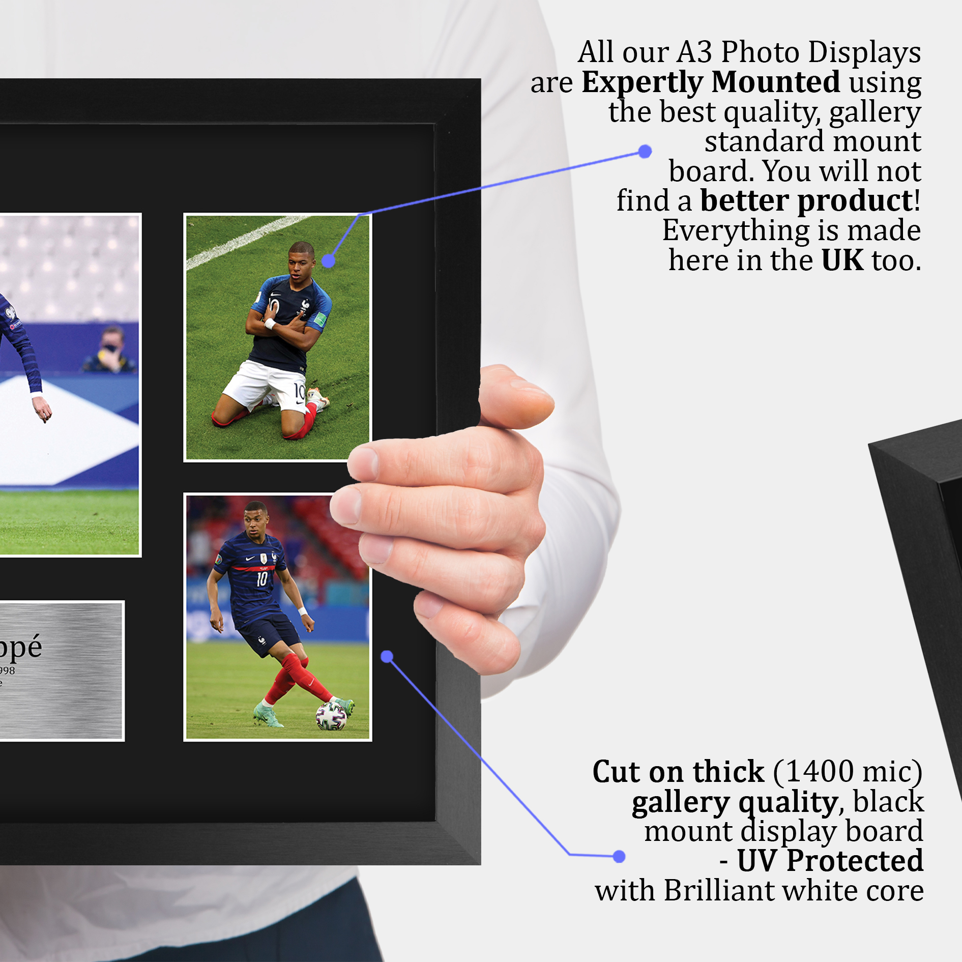 Kylian Mbappe Signed Framed Printed Autograph Memorabilia PSG France ...