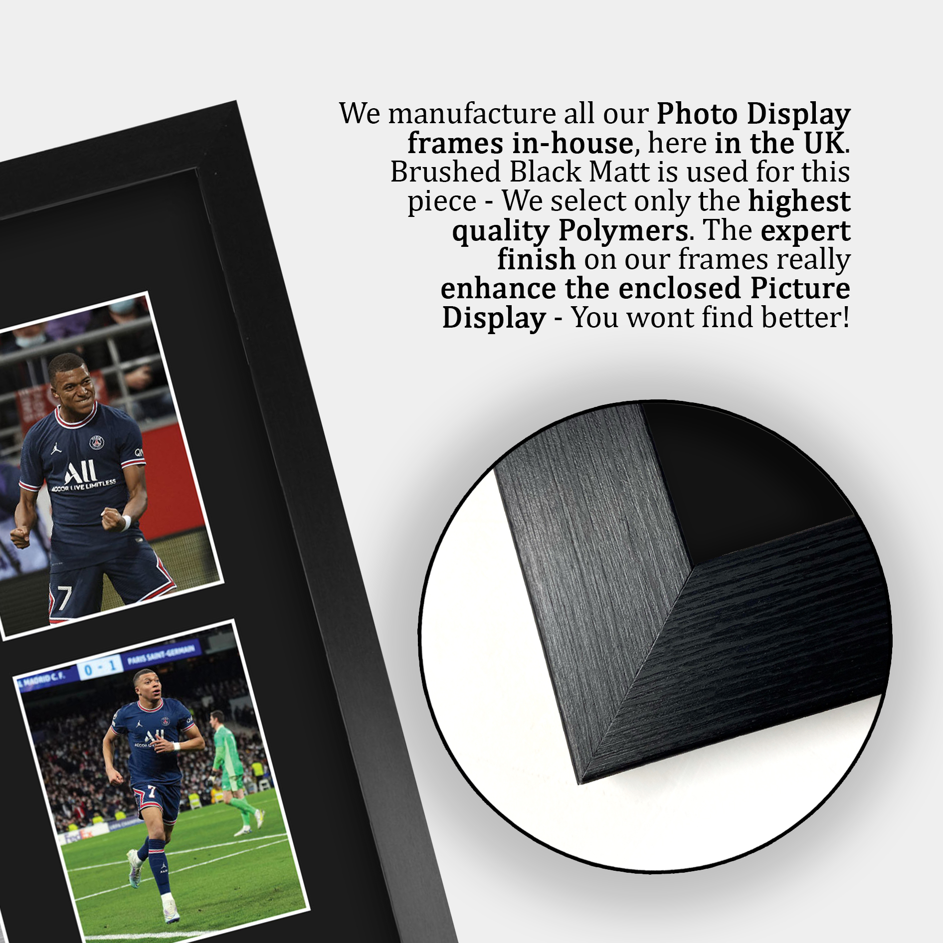 Kylian Mbappe Signed Framed Printed Autograph Memorabilia PSG France ...