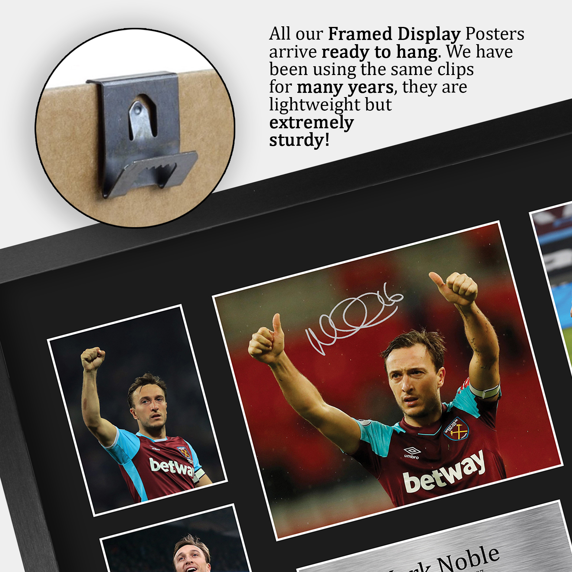 Mark Noble Signed A4 Framed Printed Autograph West Ham United Print ...