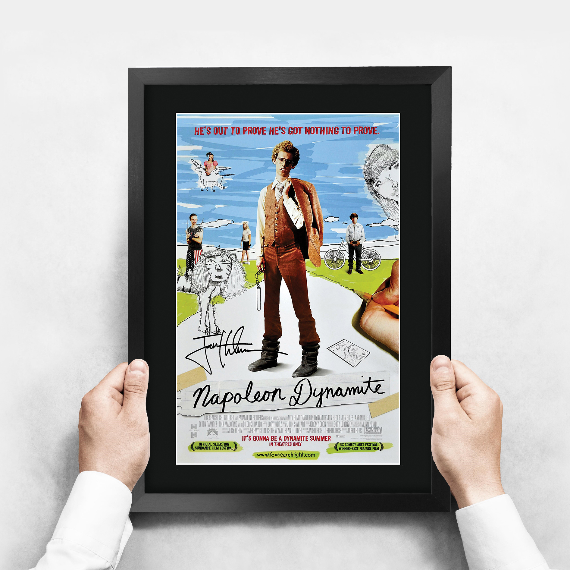 Napolian Dynamite Framed Printed Autograph A3 Poster Gift For a Jon ...