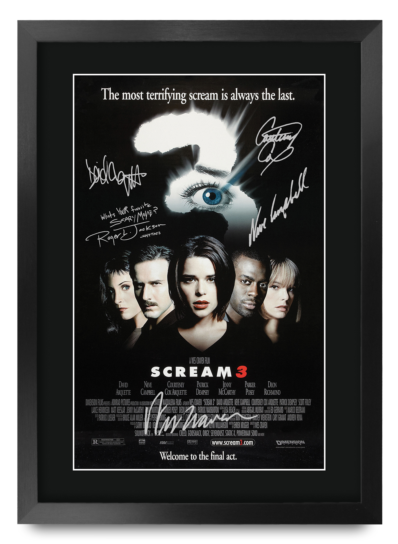 Scream Gift A3 Poster Signed Autograph Picture Print for Movie ...