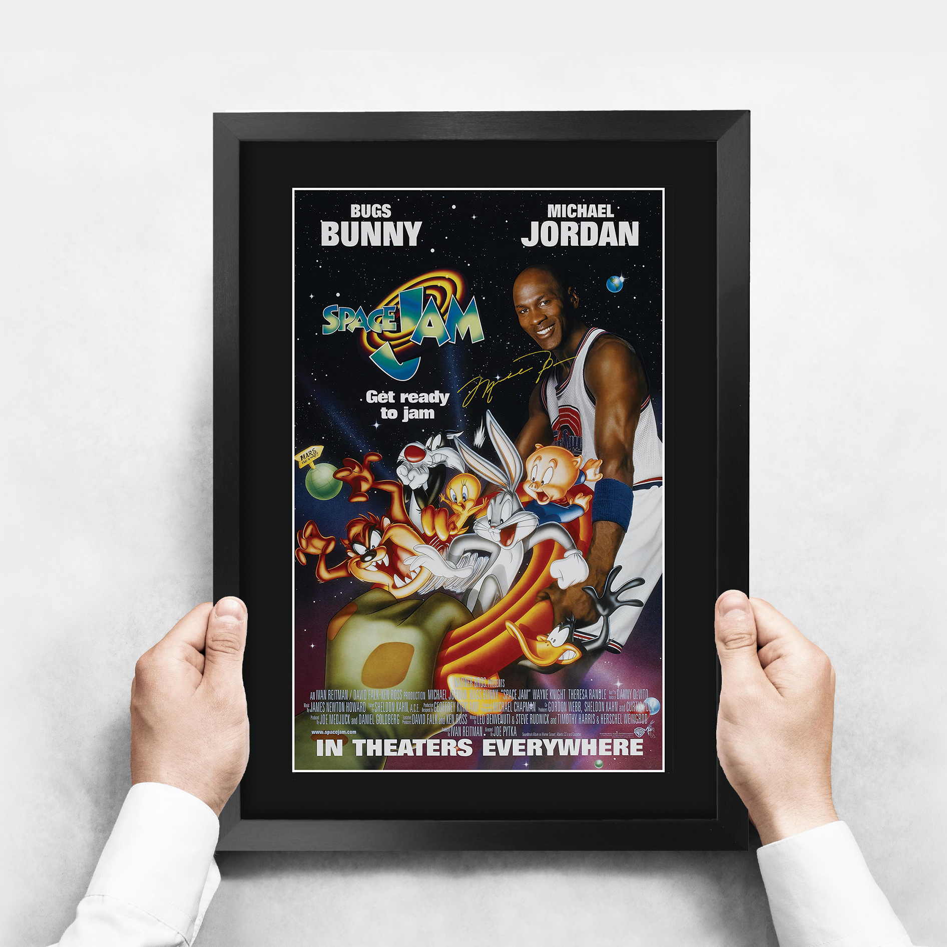 SPACE JAM POSTER Framed Autograph A3 Picture Print for Movie ...