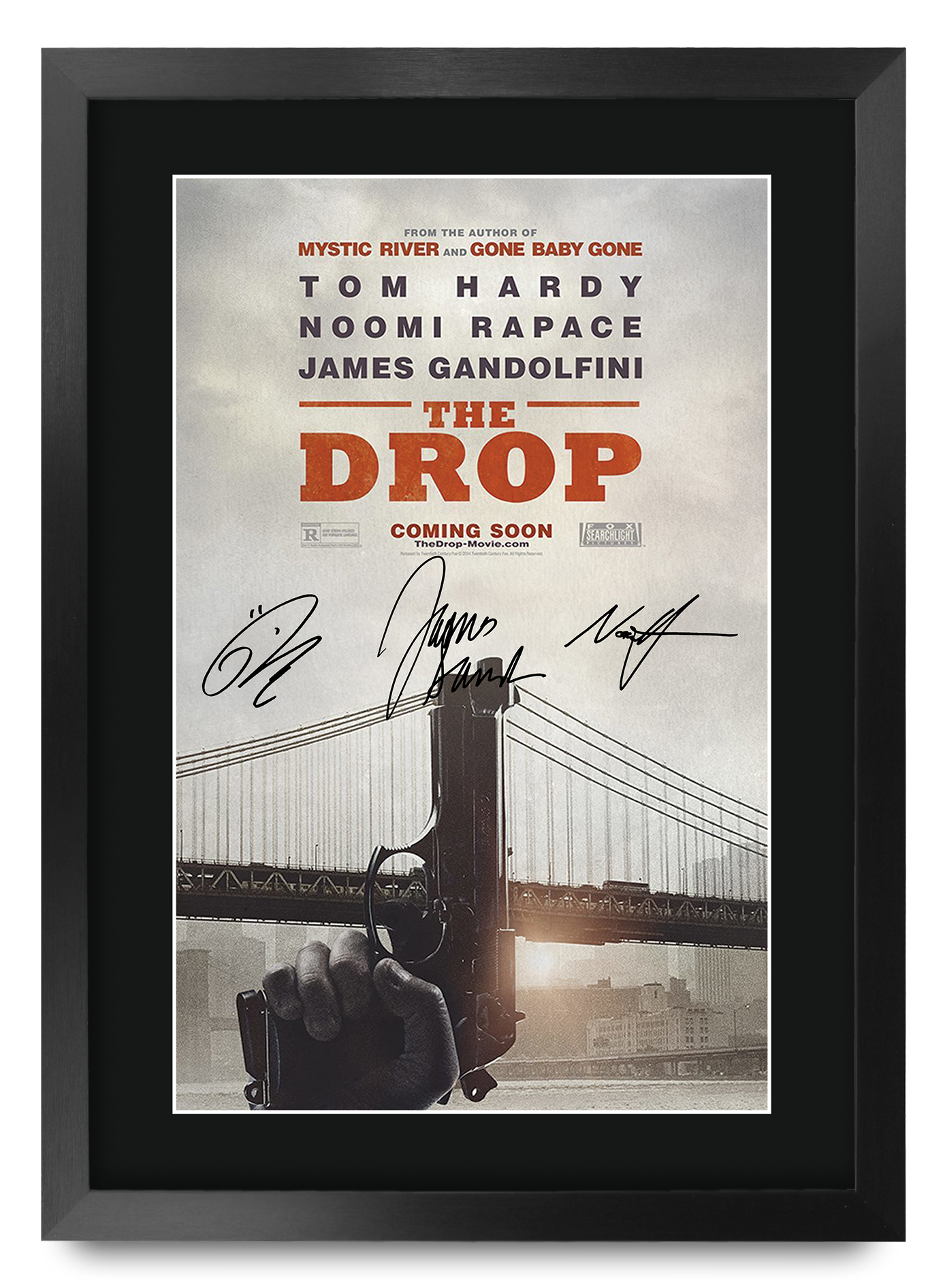 Buy The Drop Tom Hardy James Gandolfini A3 Framed Poster Autograph Pic ...