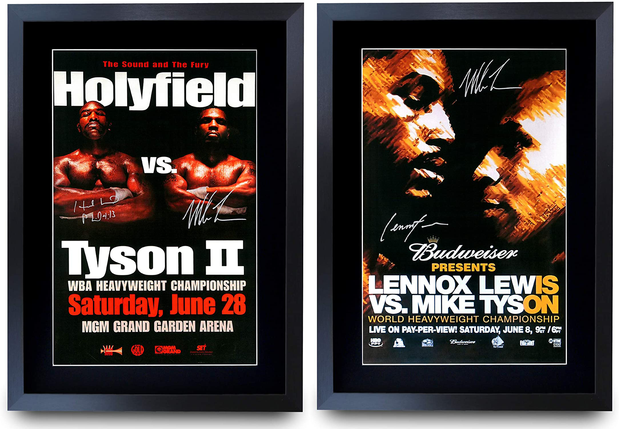 Mike Tyson Collection Signed Printed Autograph A3 Poster Gift For ...