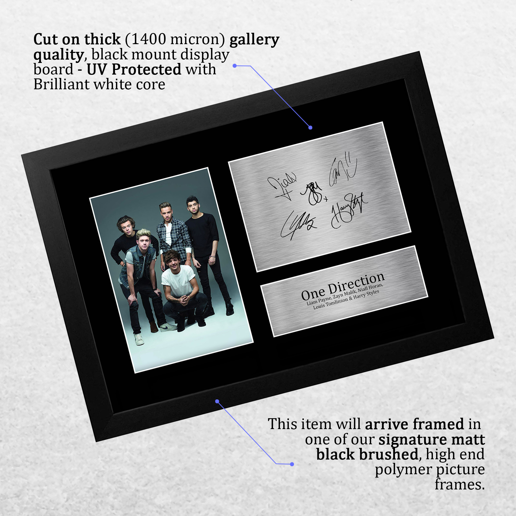 One Direction Liam Payne Harry Styles Signed A4 Printed Autograph 1D ...