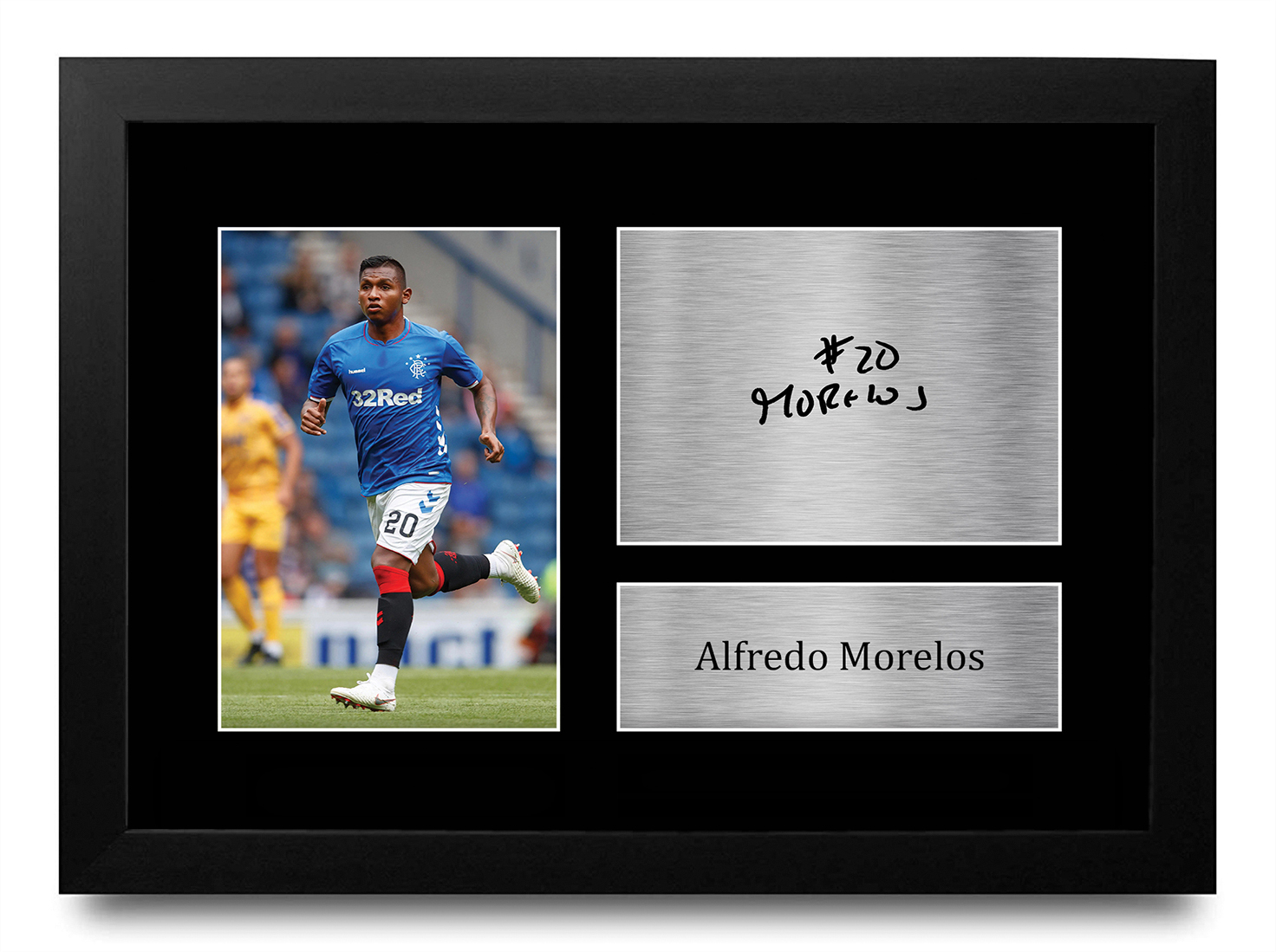 Alfredo Morelos Signed Autograph Pre-Printed Photo for Rangers Football ...