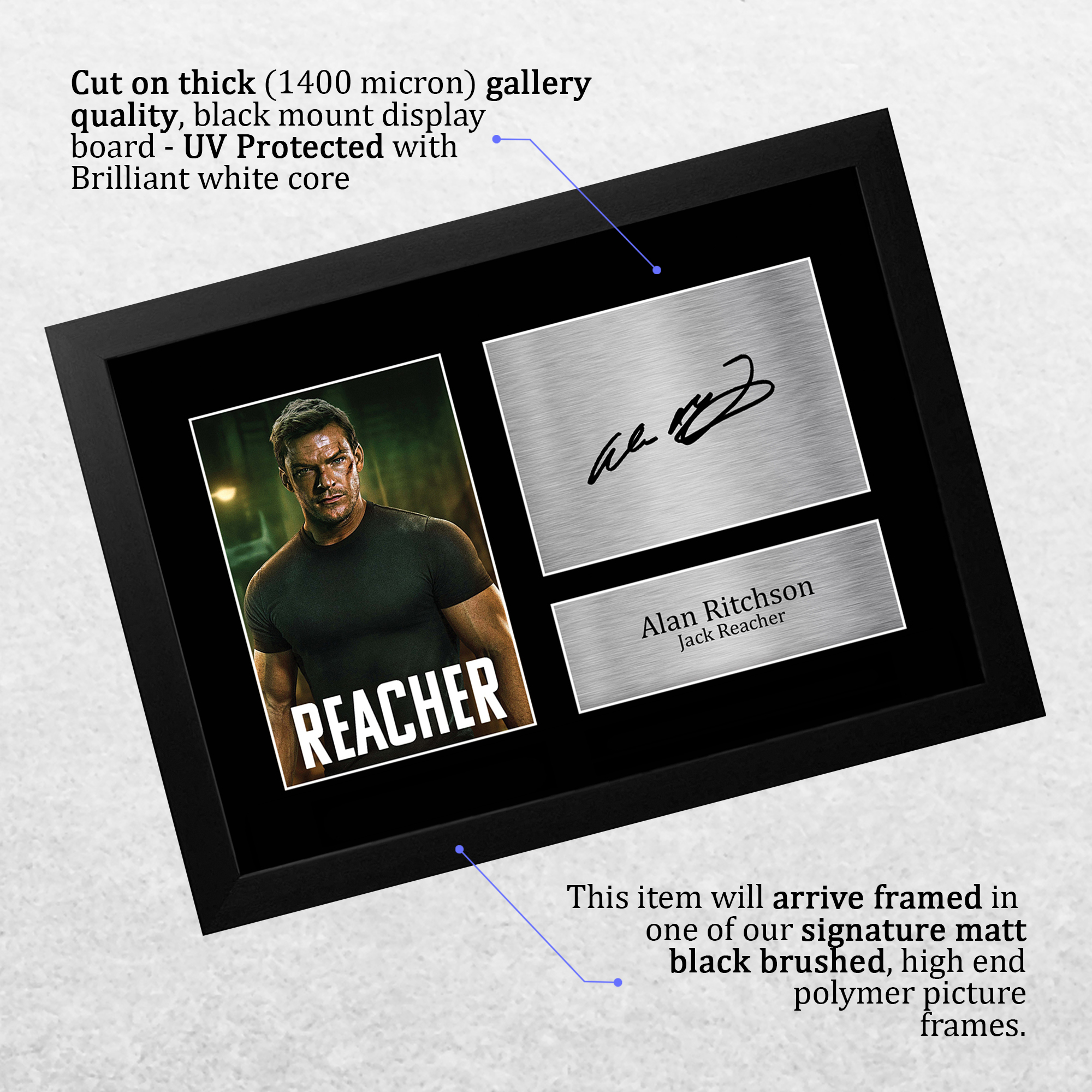 Alan Ritchson Signed Autograph Pre-Printed Photo for Jack Reacher TV ...
