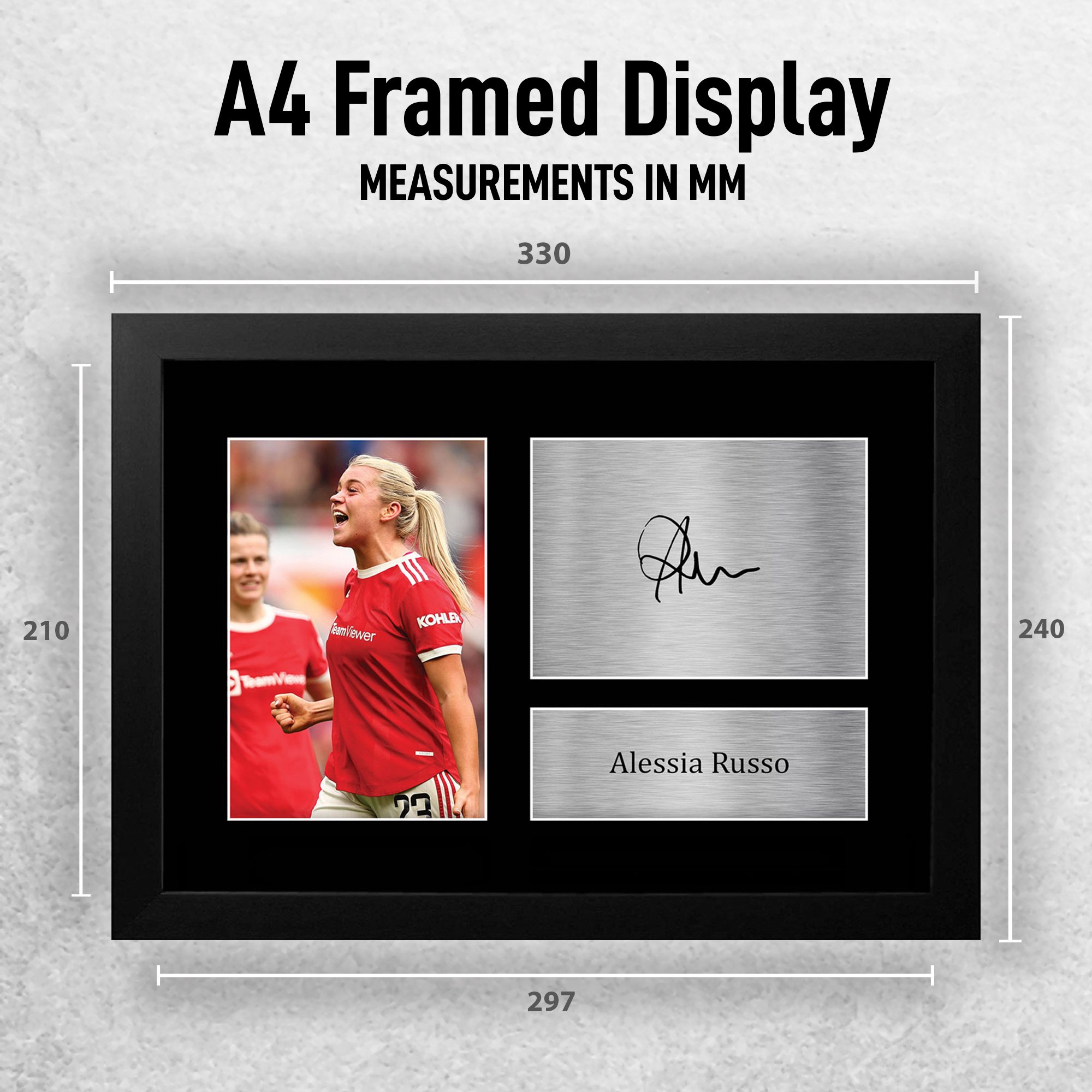 Alessia Russo Man United Printed Autographed for Womens Football Fan ...