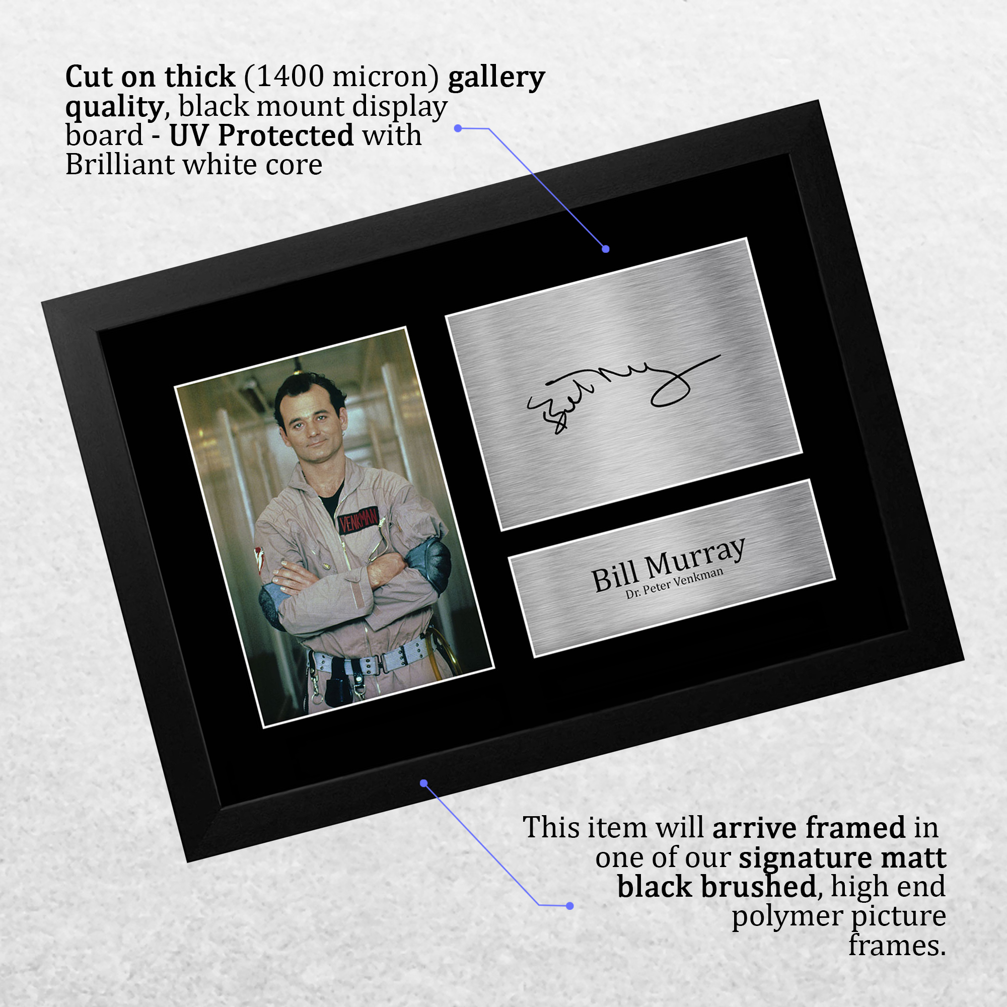 Bill Murray Signed Ghostbusters Pre Printed Autograph Photo Memorabilia ...