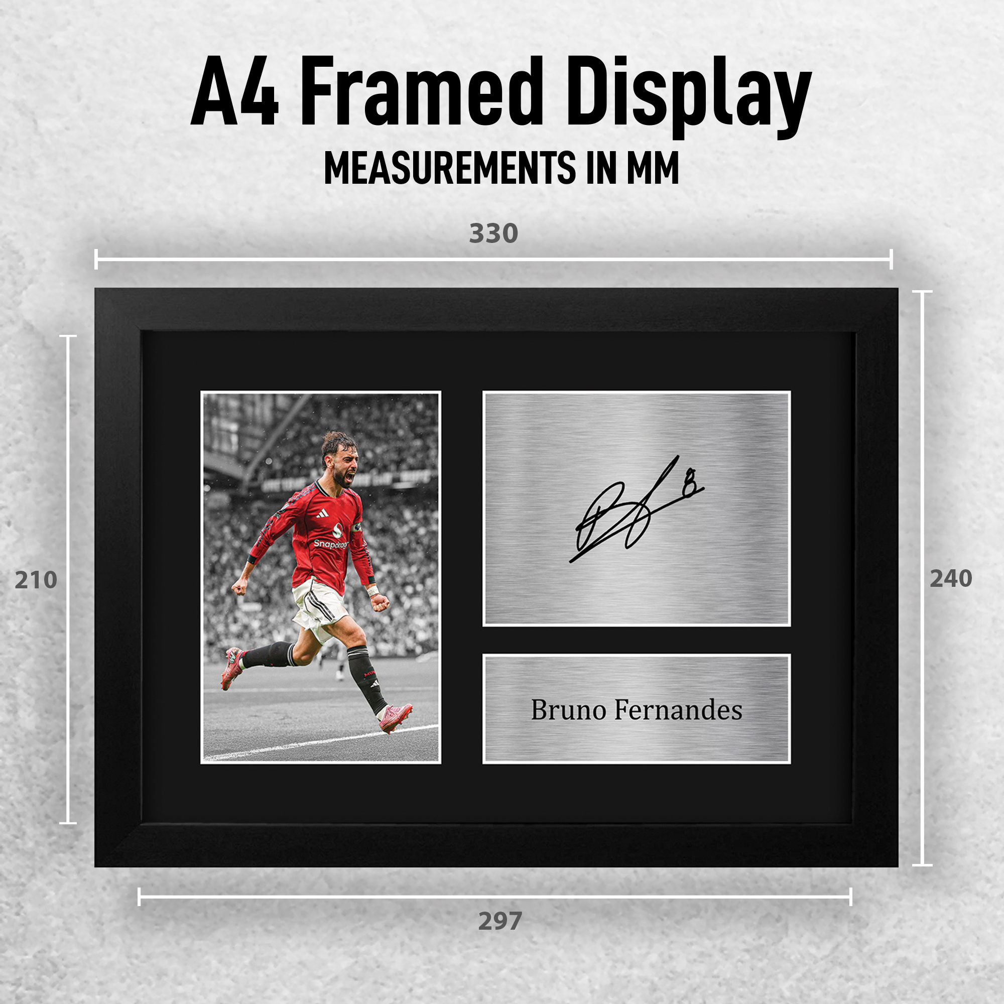 Bruno Fernandes Framed Gift Ideas Printed Autograph Picture for ...