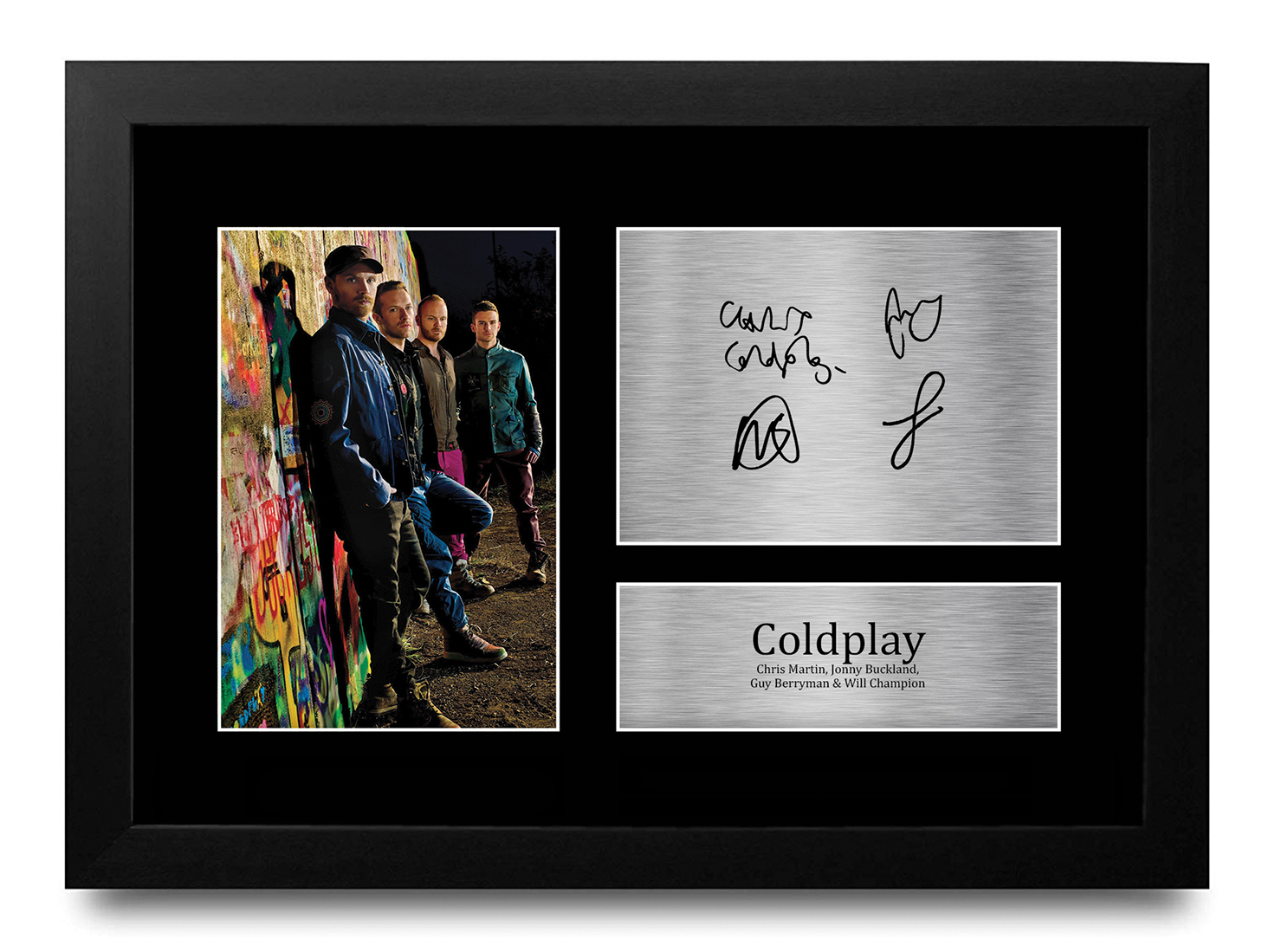 Coldplay Signed Pre Printed Autograph A4 Photo Gift For a Rock Fan ...