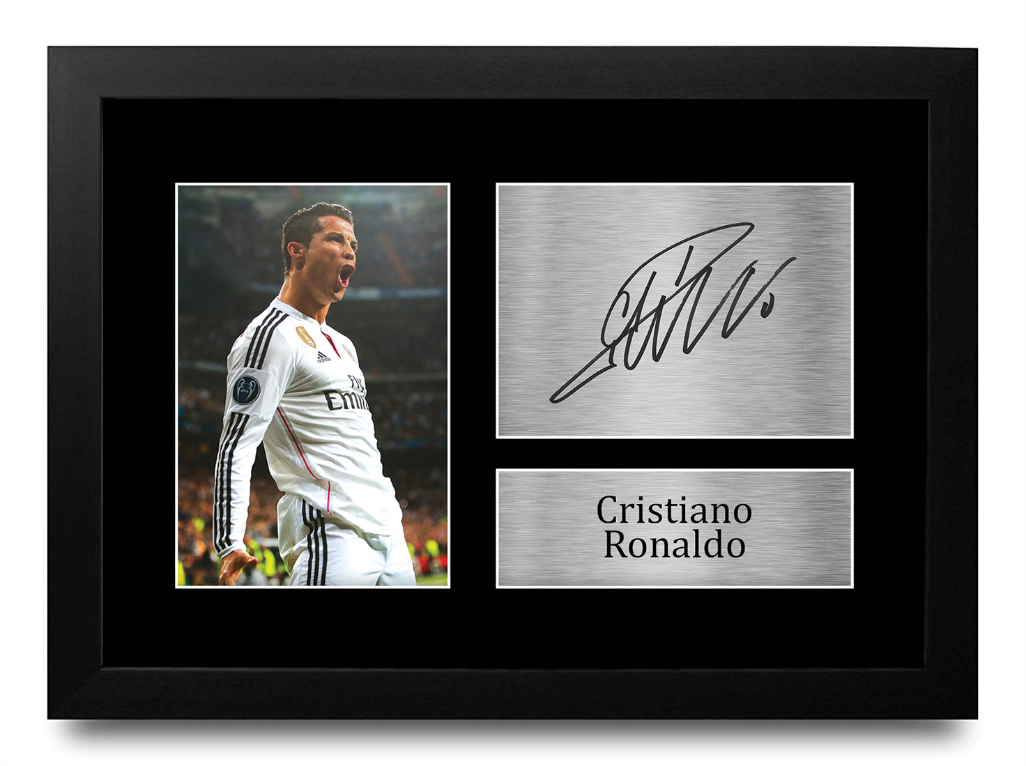 Cristiano Ronaldo Signed A4 A3 Framed Prints Autograph Juventus, Madrid ...