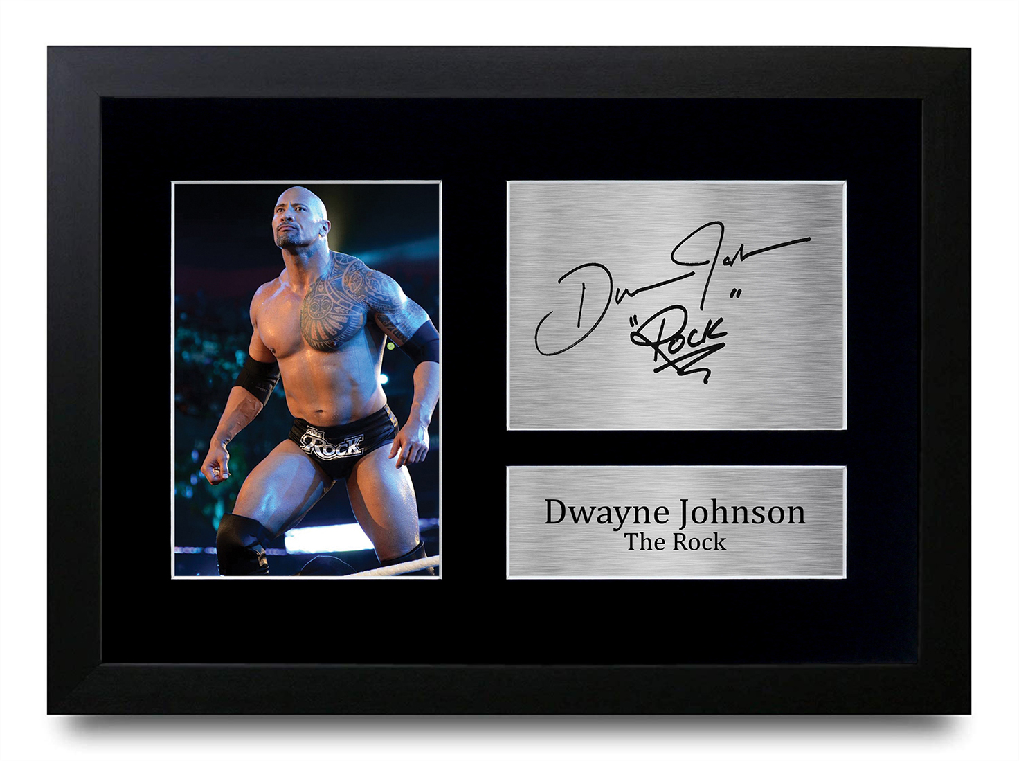 Dwayne The Rock Johnson Hobbs Signed Pre Printed Autograph A4 Photo ...