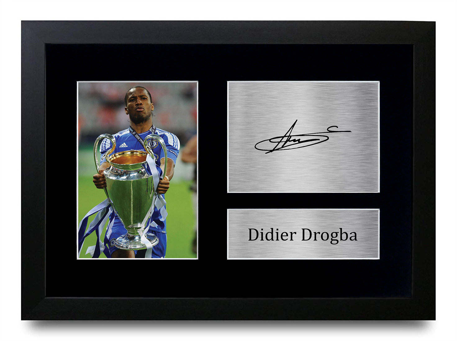 Didier Drogba Signed Pre Printed Autograph A4 Photo Gift For a Chelsea ...