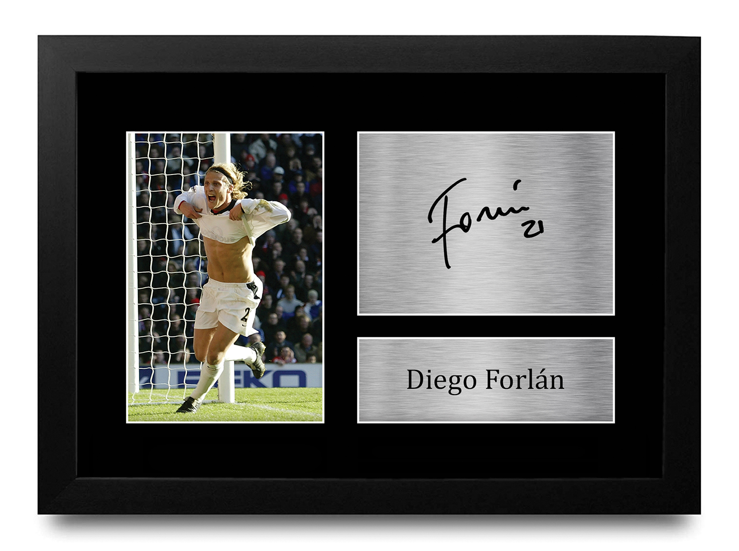Diego Forlan Man U Printed Autograph A4 Photo a Football Fan | eBay UK
