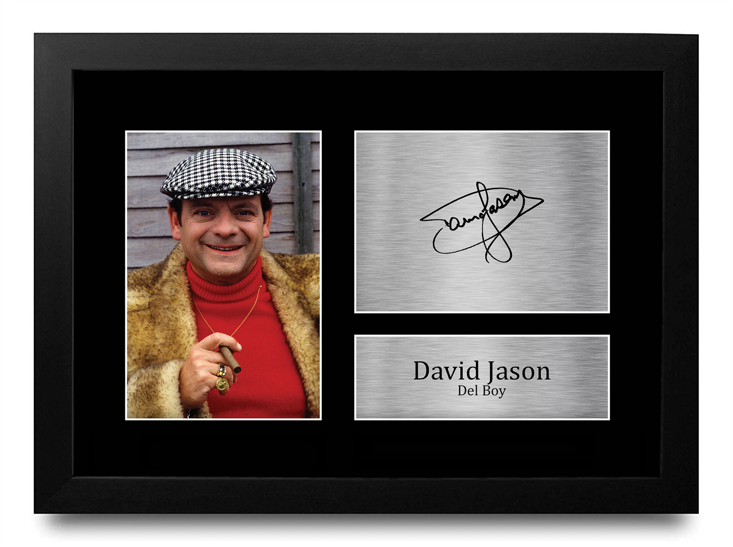 David Jason Only Fools & Horses Del Boy Signed Autograph A4 Photo for ...