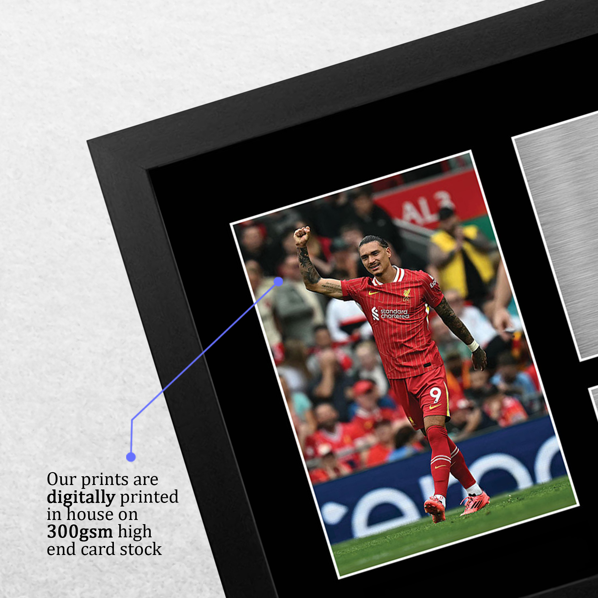 Darwin Nunez Liverpool Framed Printed Autograph Picture for Football ...