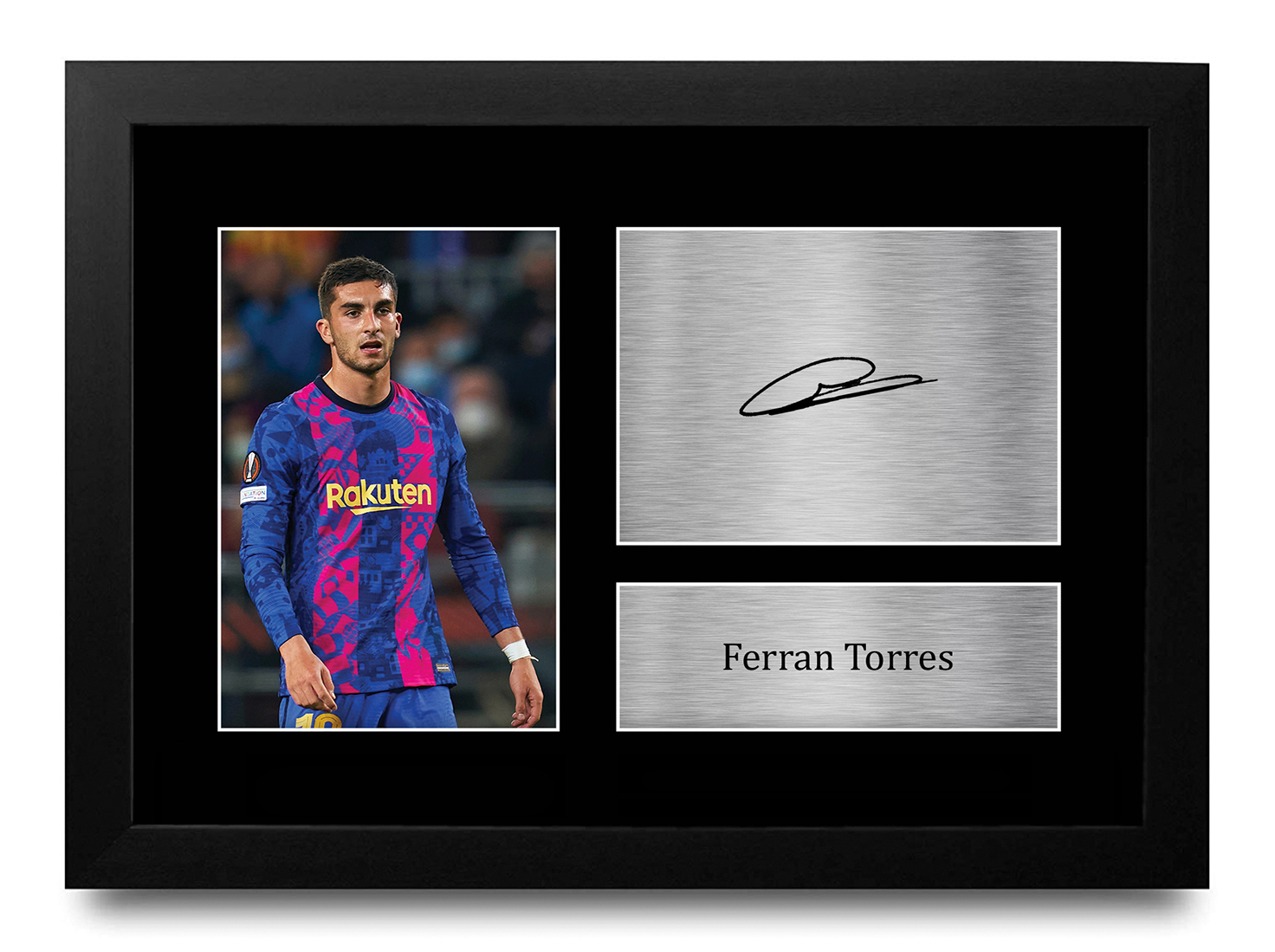 Ferran Torres Barcelona Gift Ideas Printed Autograph Picture for ...