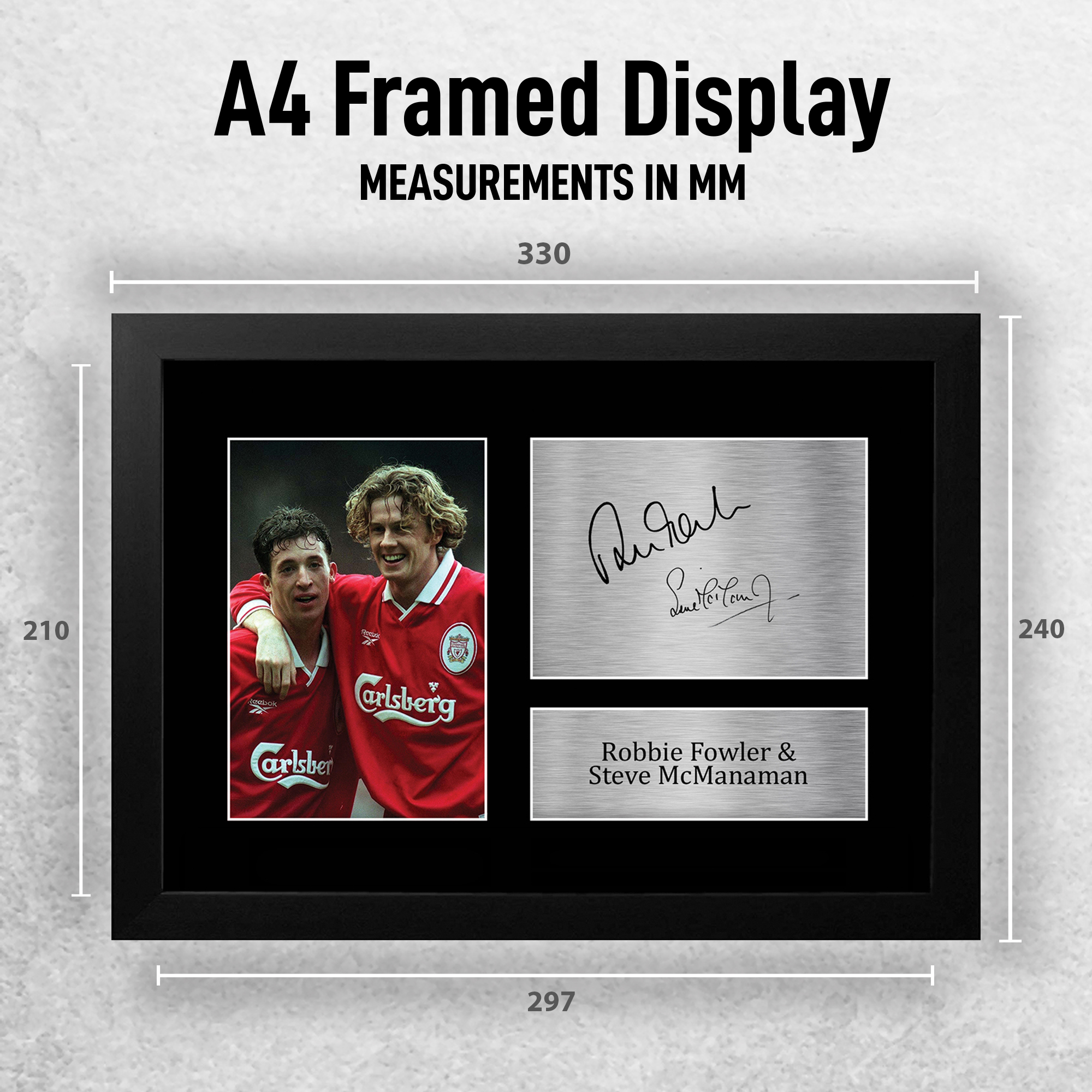 Robbie Fowler Steve McManaman Liverpool Printed Autograph Photo a ...