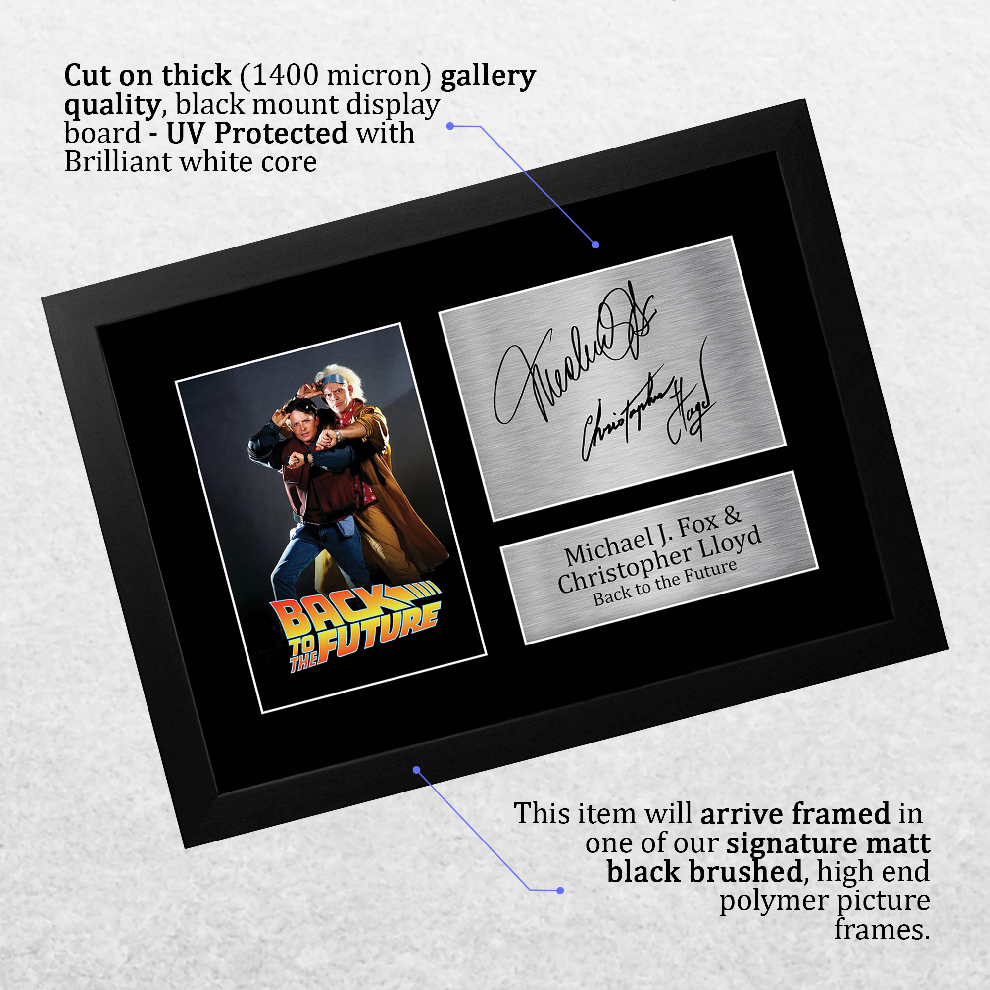 Michael J Fox Signed Back to the Future Autograph Photo Memorabilia ...