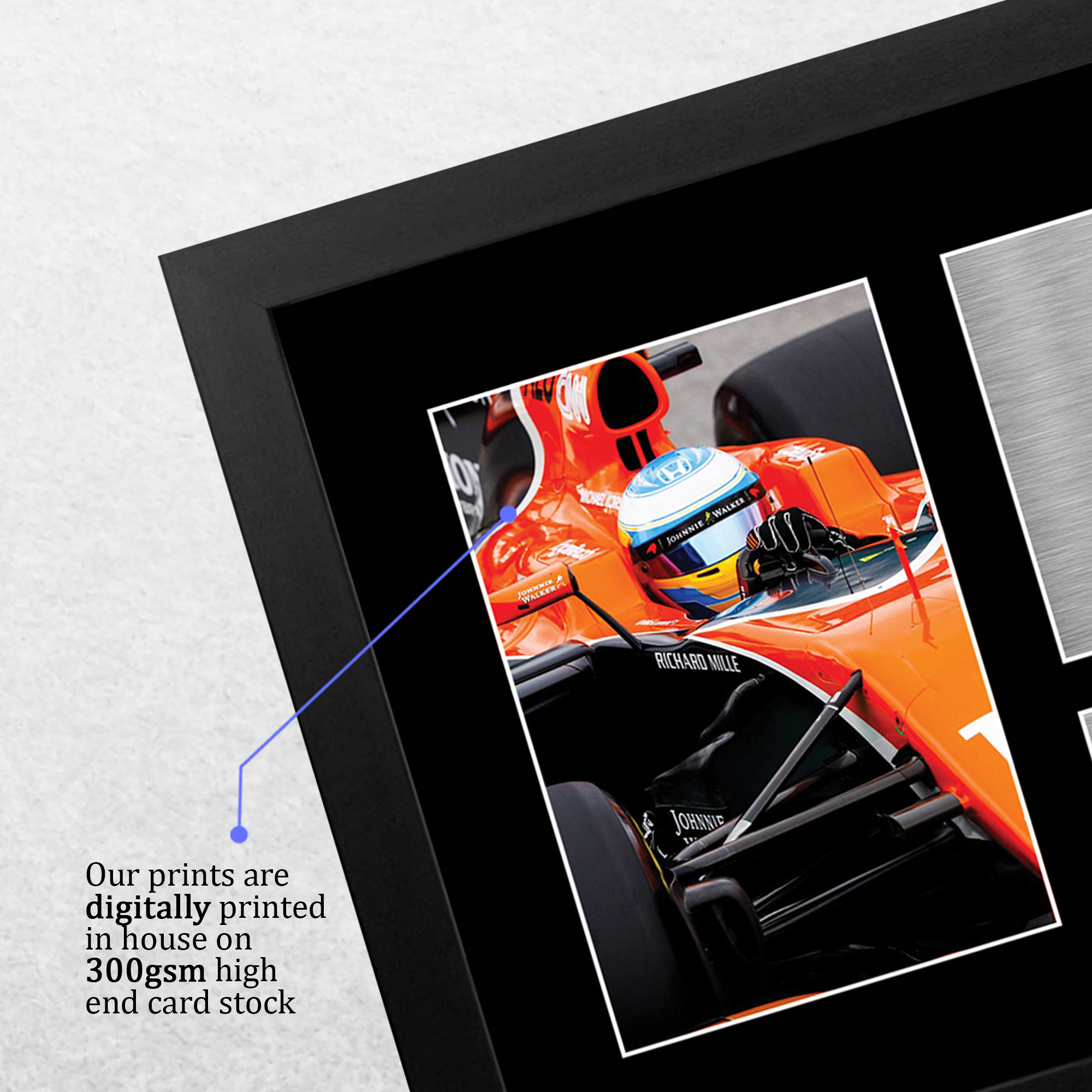 Fernando Alonso Signed Pre Printed Autograph A4 Photo Gift For a F1 Fan ...