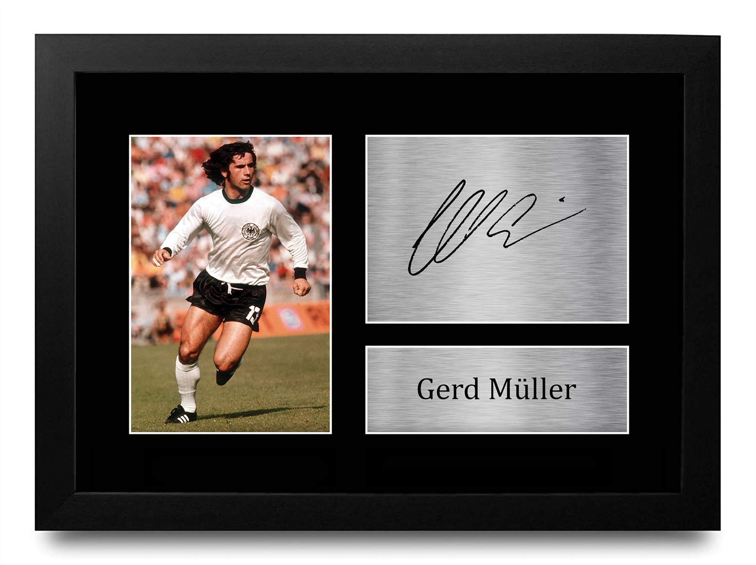 Gerd Muller Signed Pre Printed Autograph A4 Photo Gift For a Germany ...