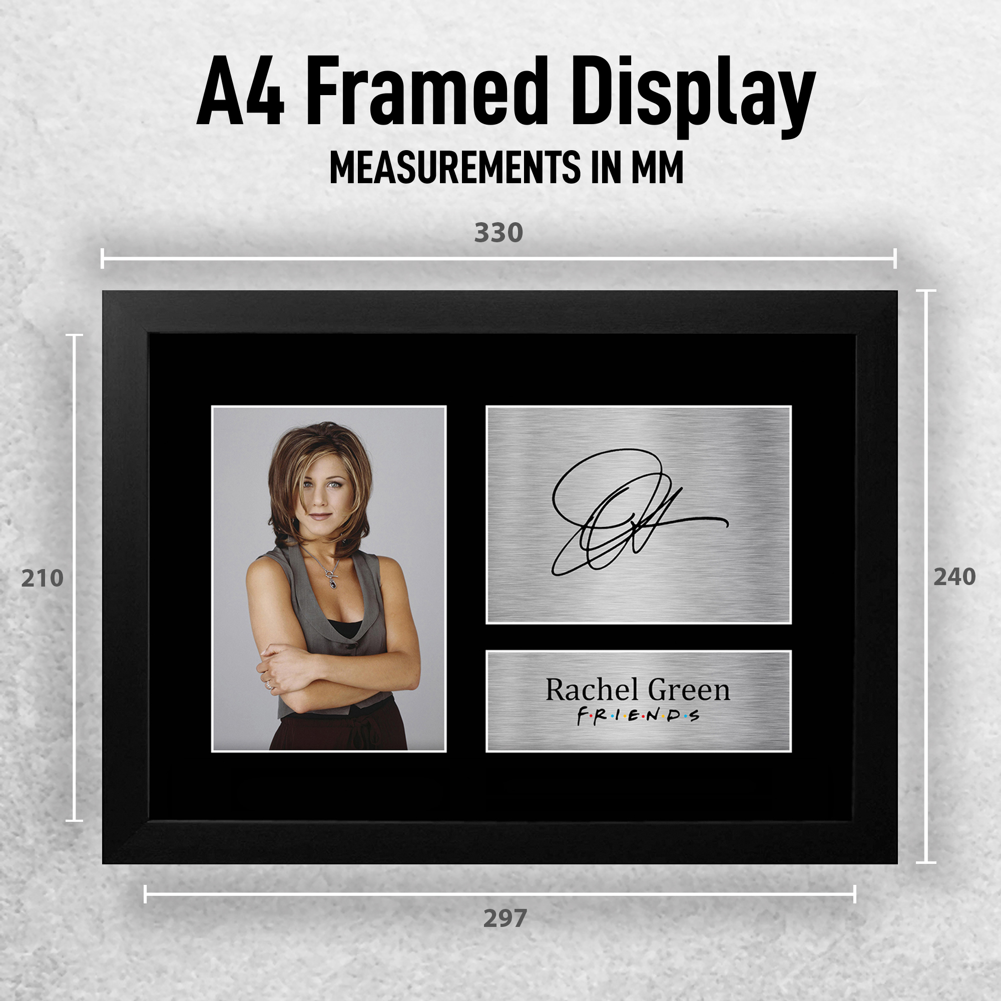 Friends Cast Collection Signed A4 Framed Printed Autograph Poster Print ...