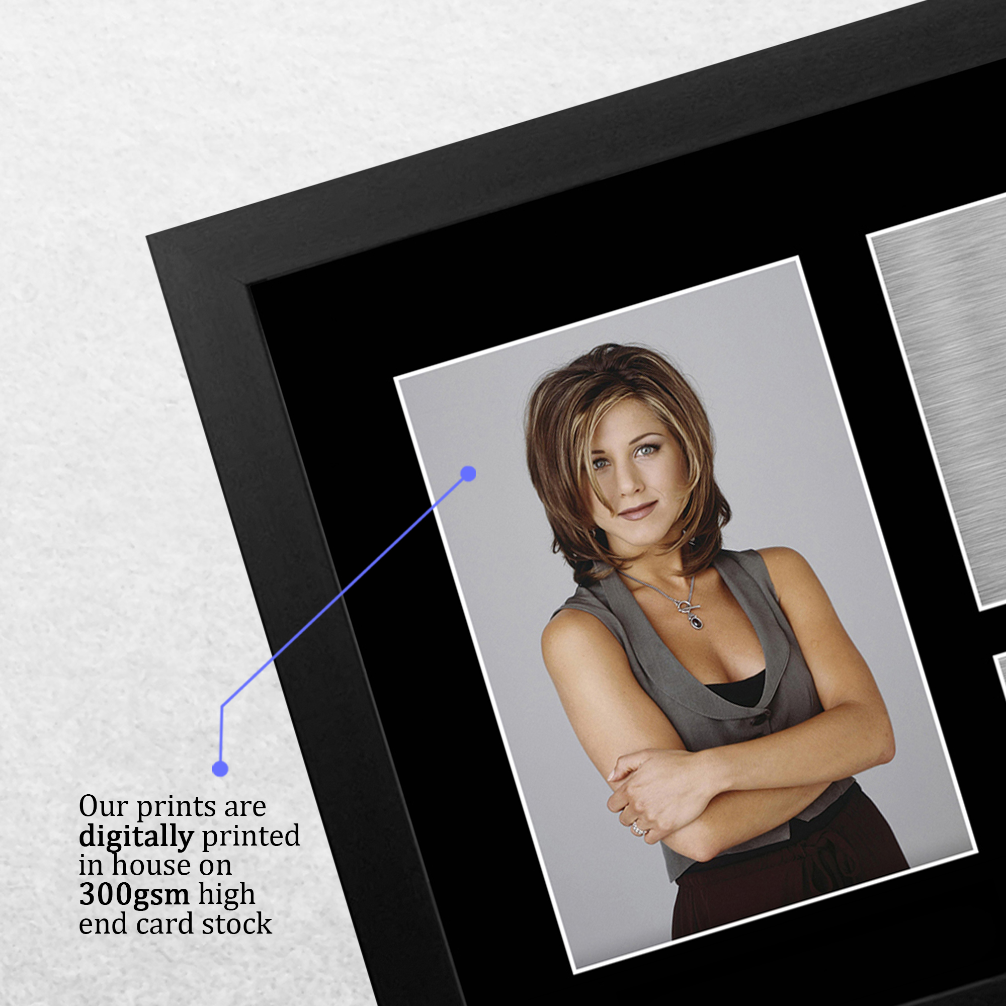 Friends Cast Collection Signed A4 Framed Printed Autograph Poster Print ...