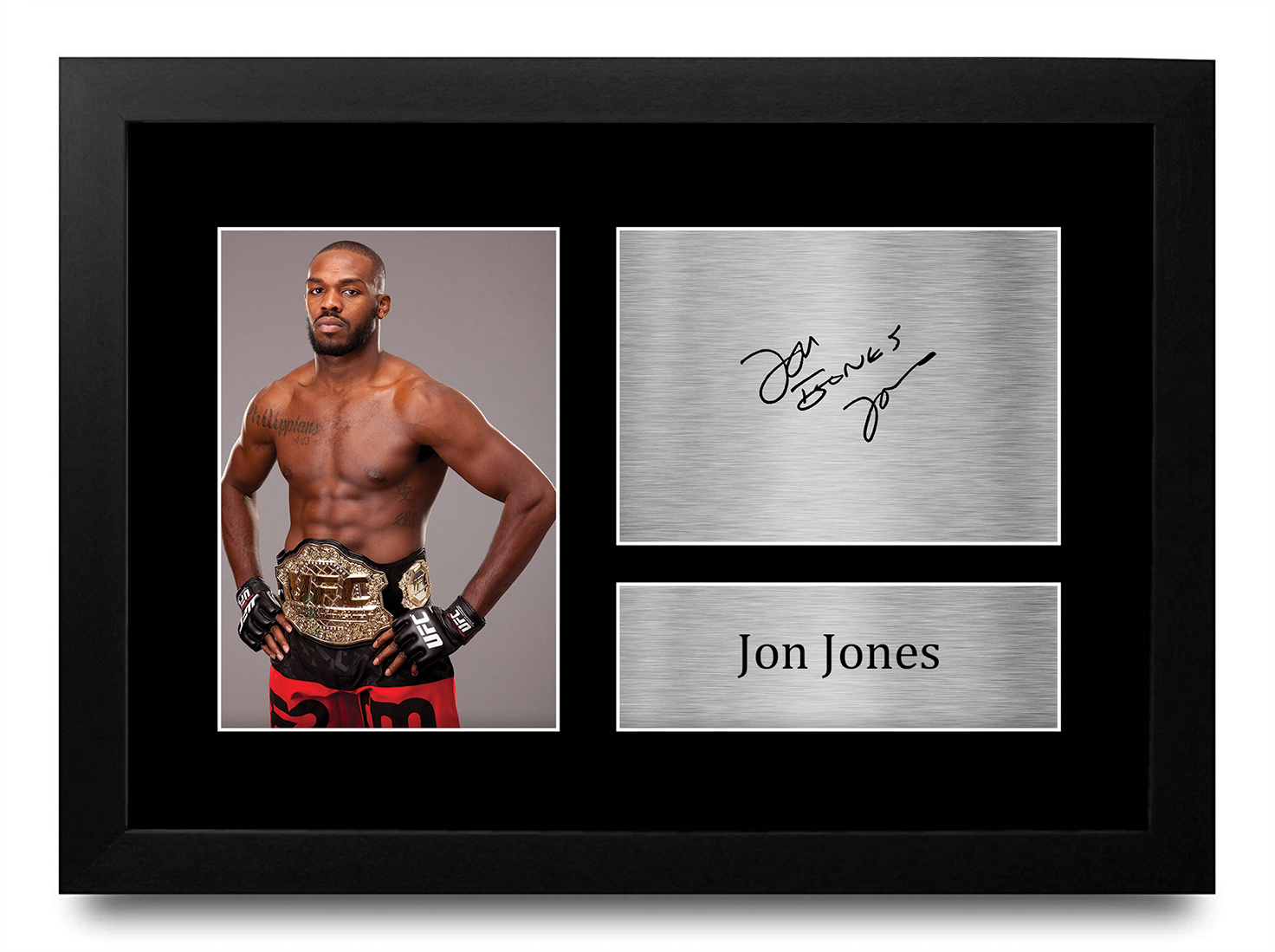 Jon Jones Signed Pre Printed Autograph A4 Photo Display Gift For a UFC ...