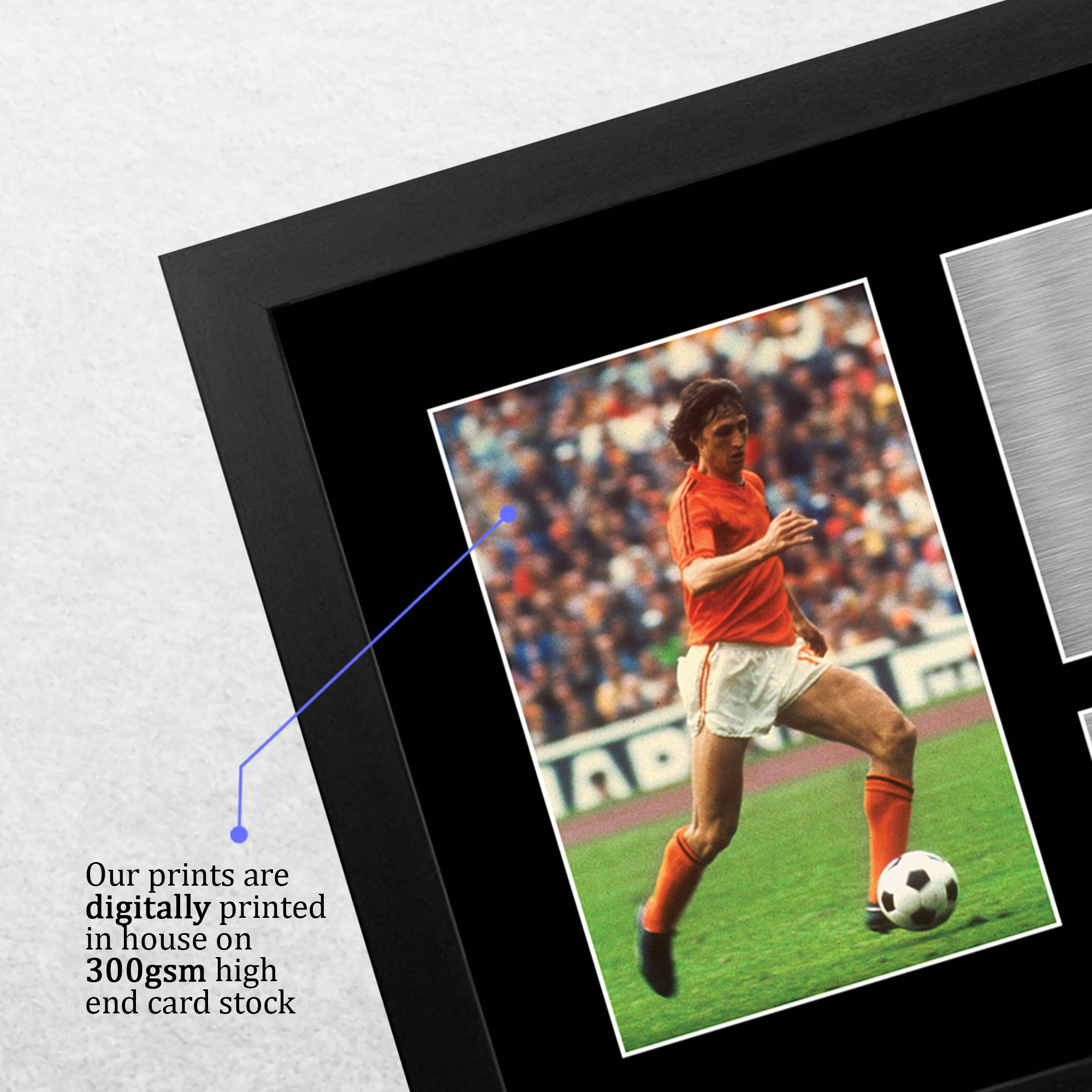 Johan Cruyff Signed Netherlands Pre Printed Autograph Photo Memorabilia ...