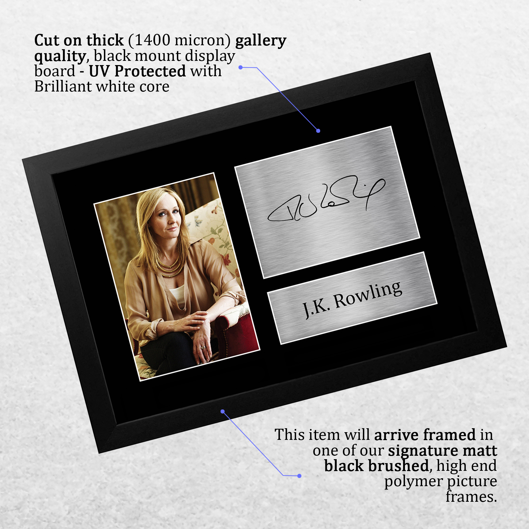 J K Rowling Signed Harry Potter Pre Printed Autograph Photo Memorabilia ...