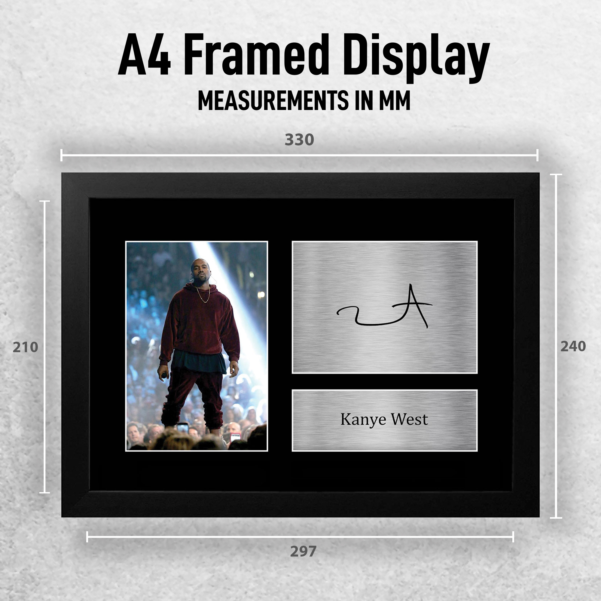 Kanye West Signed Pre Printed Autograph A4 Photo Gift For a YE Rap Fan ...