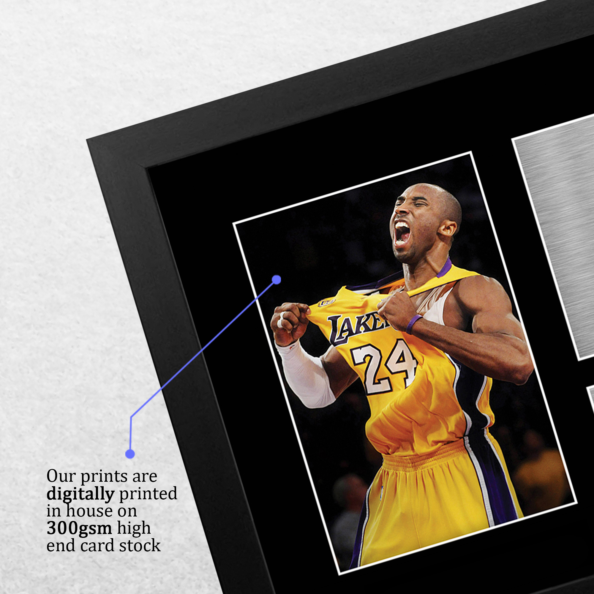 Kobe Bryant Excellent Gift Idea Framed Autograph Picture for Basketball ...