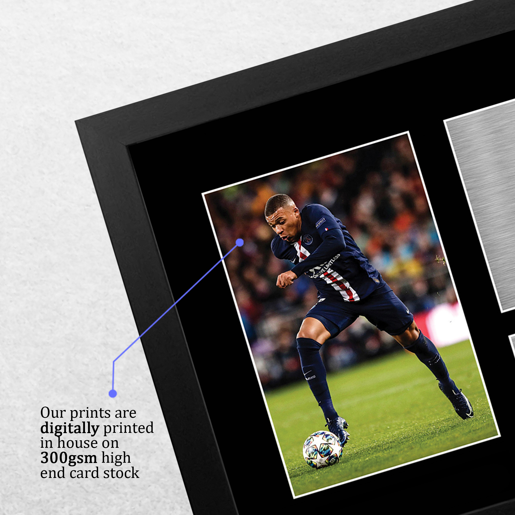 Kylian Mbappe Signed Framed Printed Autograph Memorabilia PSG France ...