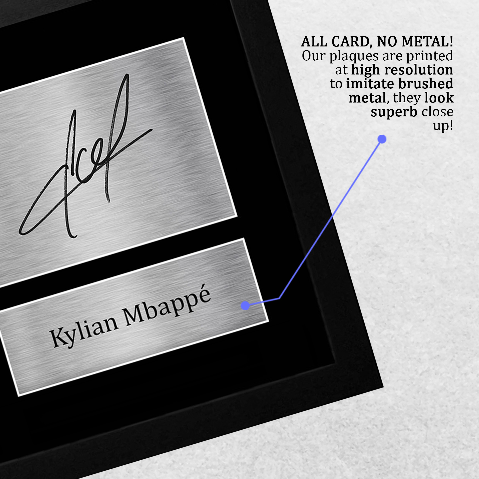 Kylian Mbappe Signed Framed Printed Autograph Memorabilia PSG France ...