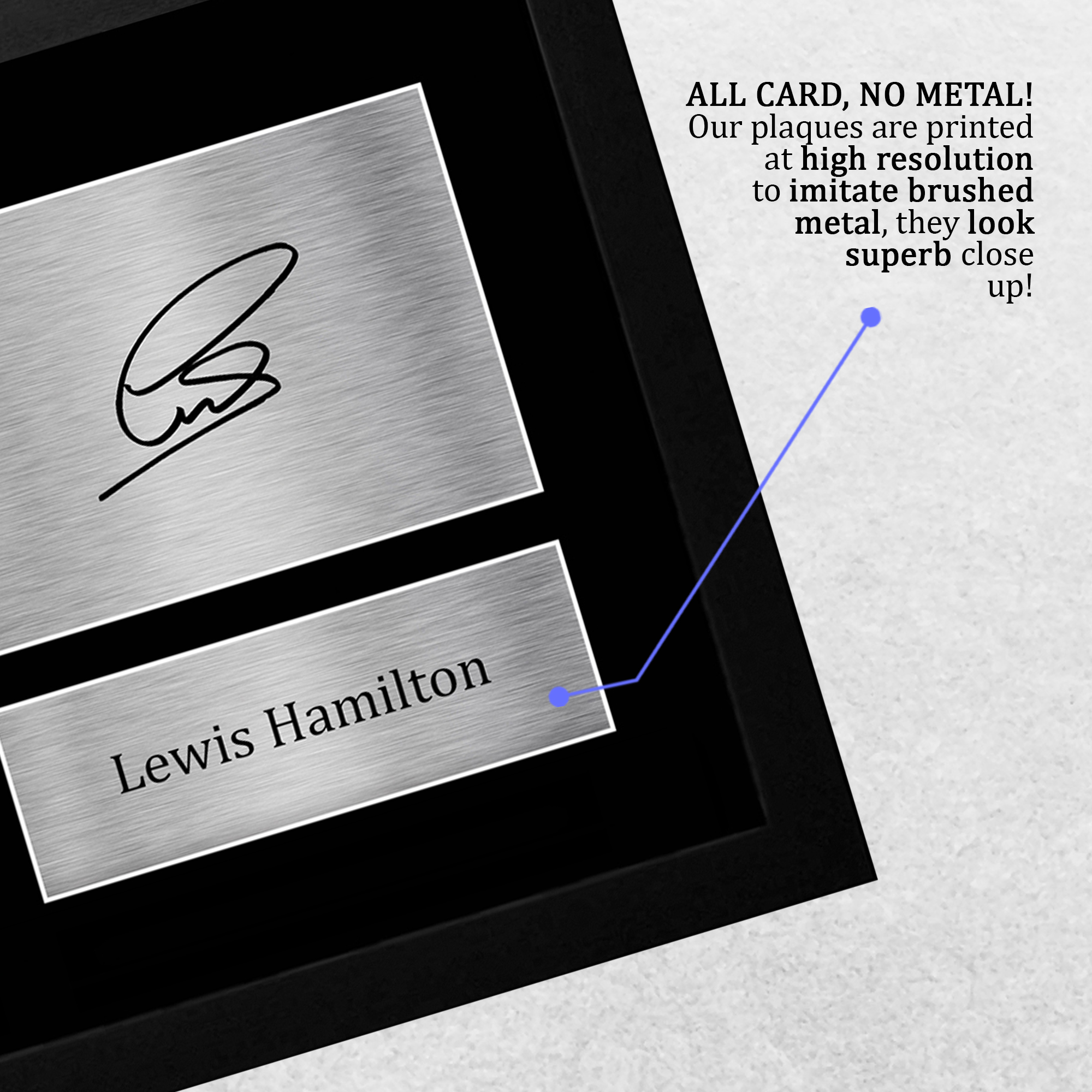 Lewis Hamilton Signed A4 Framed Printed Autograph Print Formula 1 F1 ...