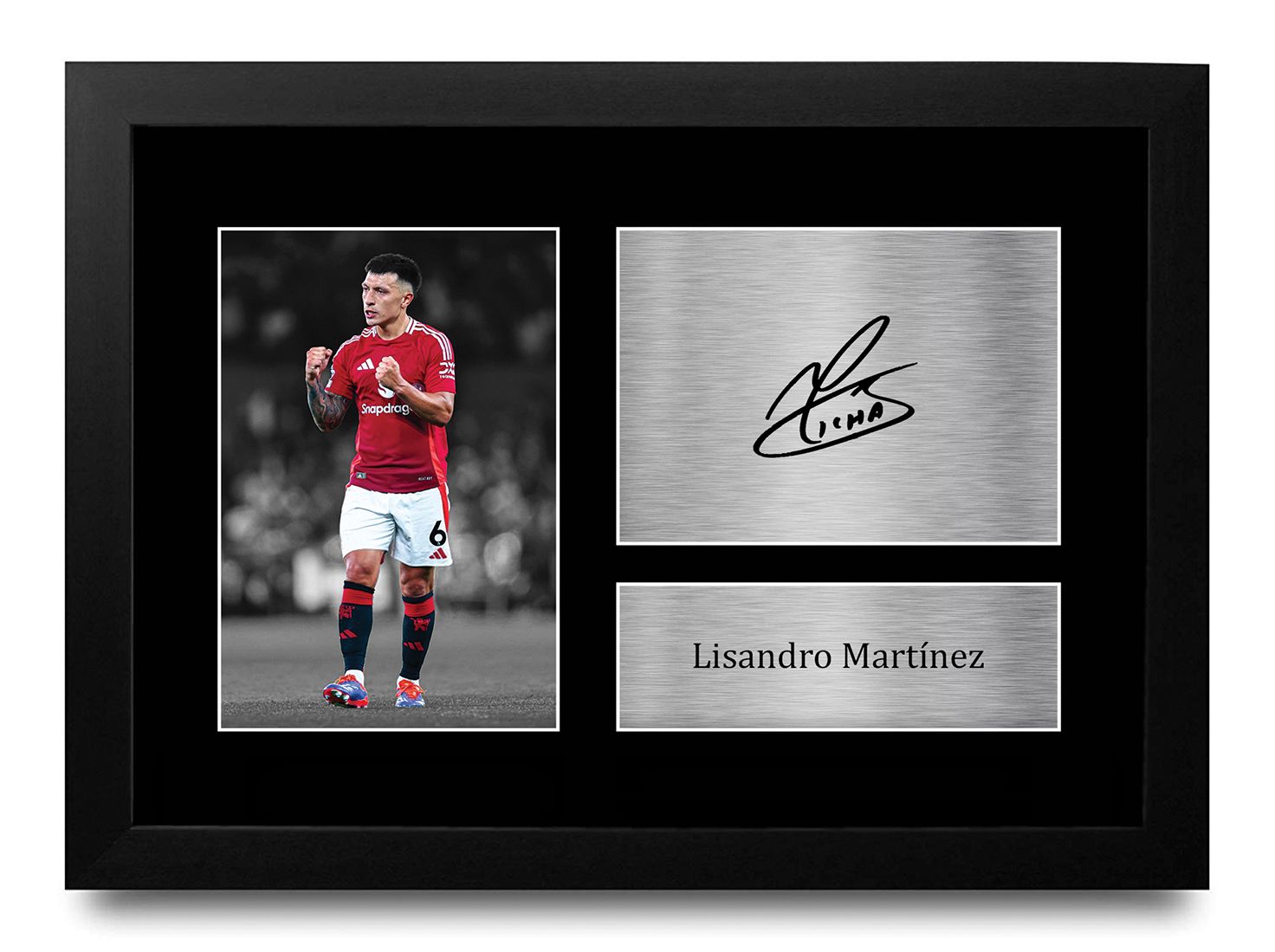 Lisandro Martinez Signed Man Utd Pre Printed Autograph Photo ...