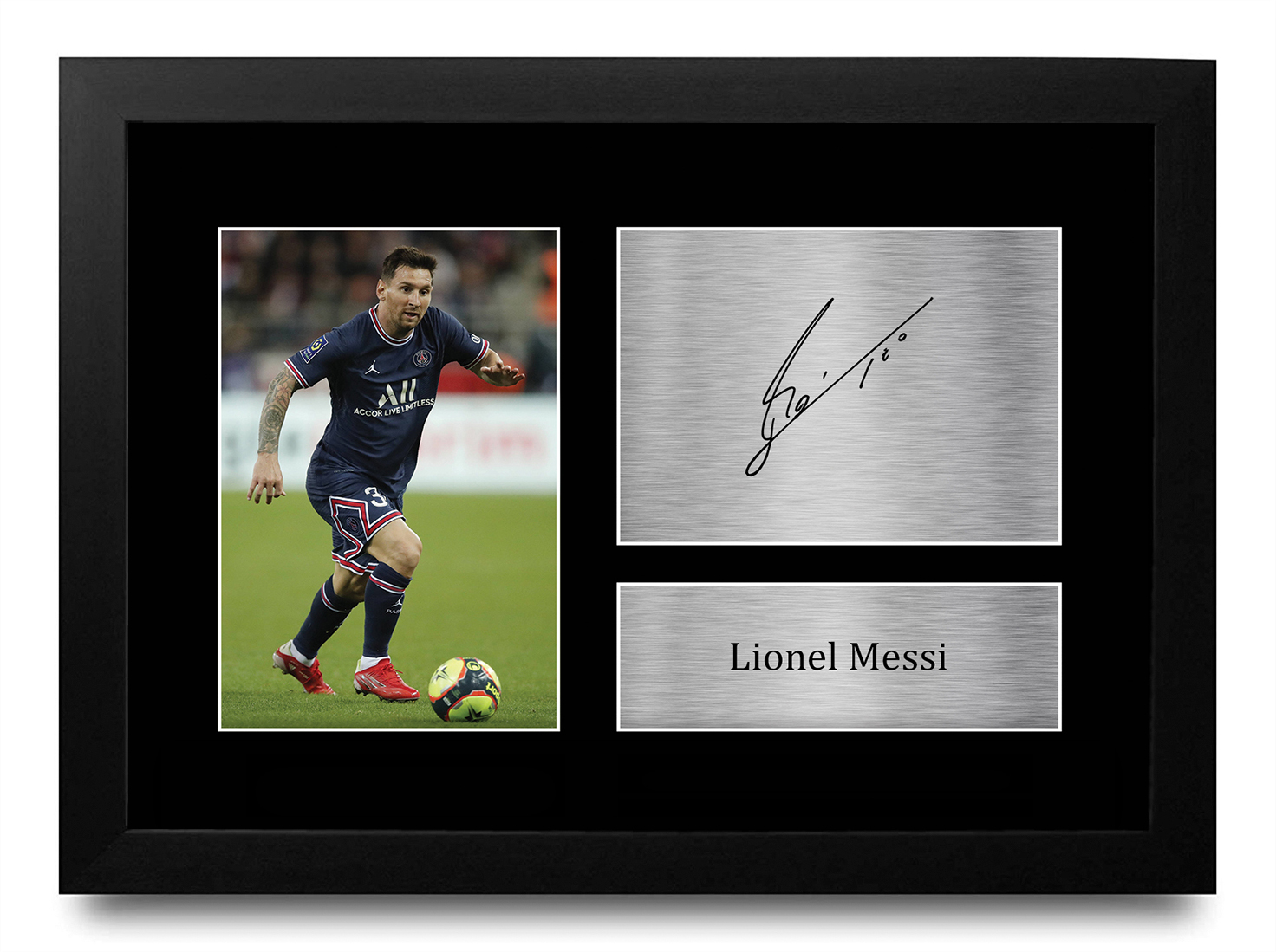 Lionel Messi Paris Saint-Germain Printed Autographed Picture for ...