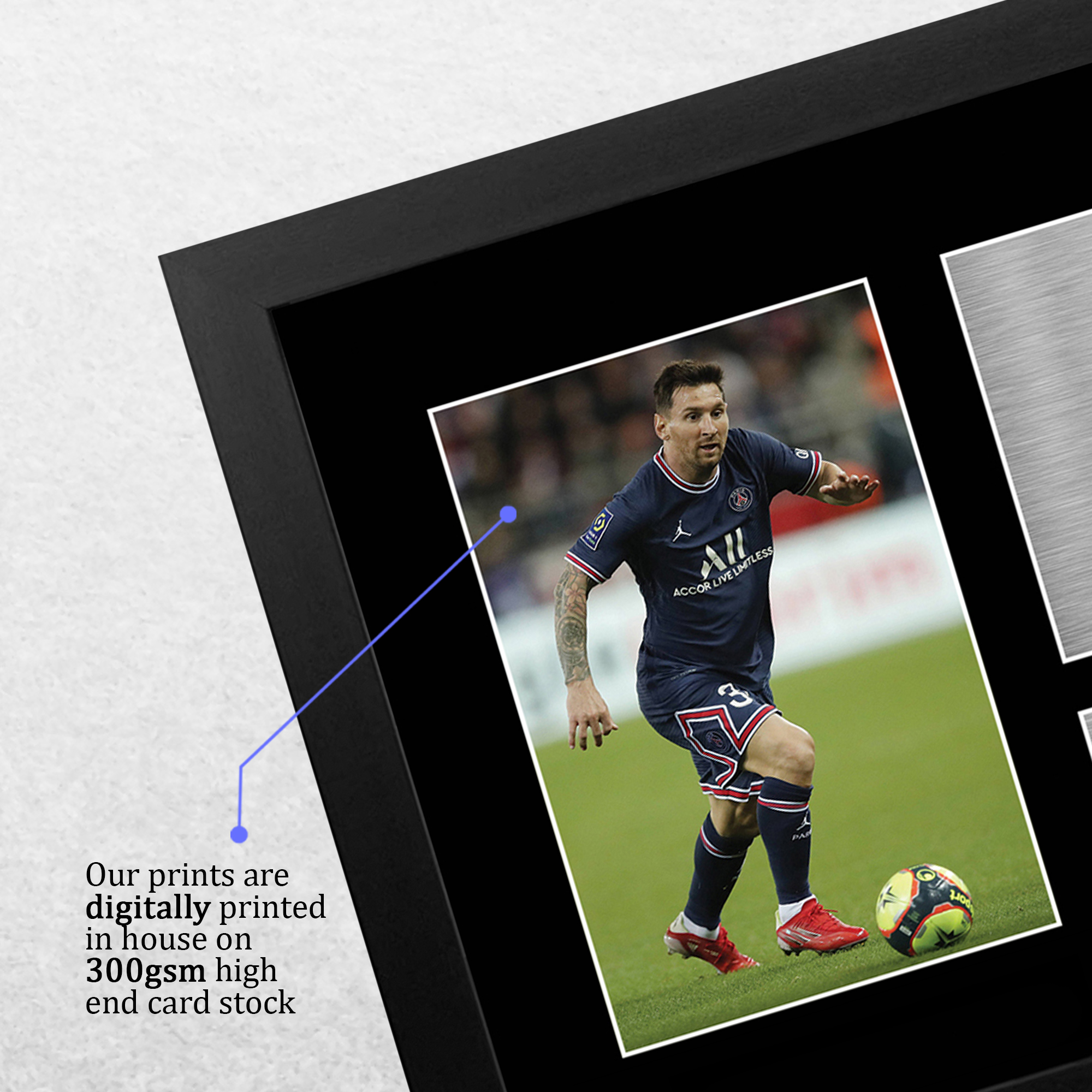 Lionel Messi Paris Saint-Germain Printed Autographed Picture for ...