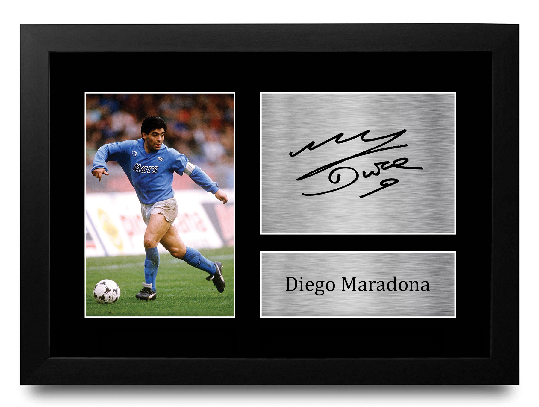 Diego Maradona A4 Napoli Gift Ideas Printed Autograph Picture for ...