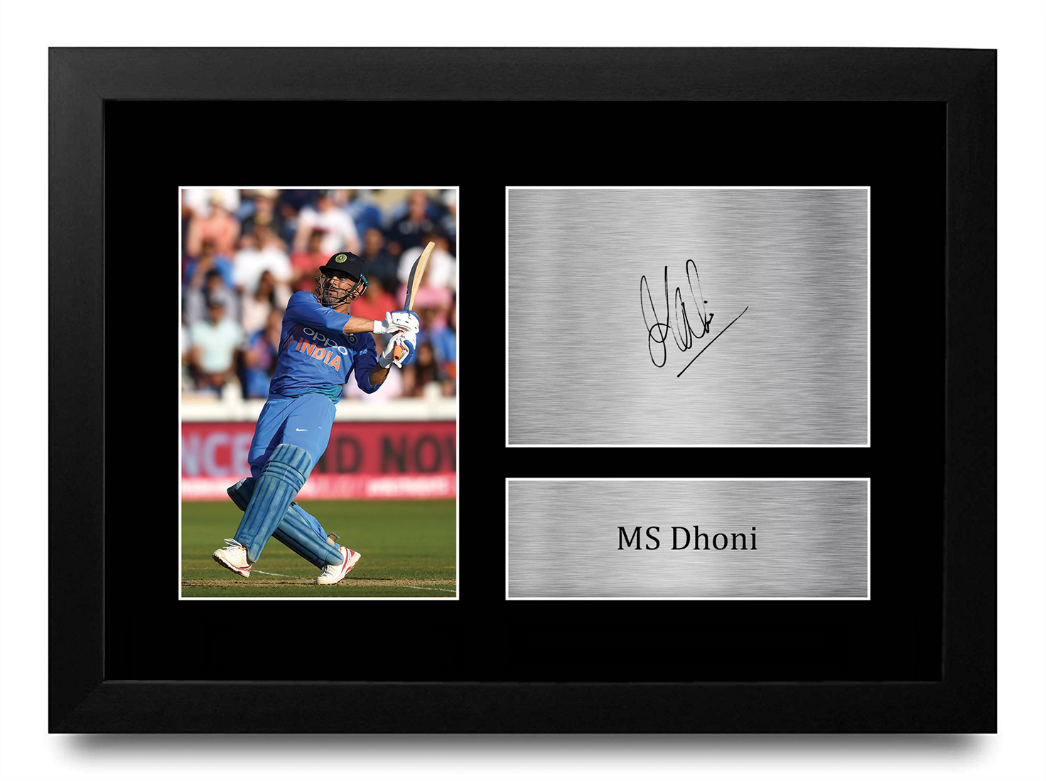 MS Dhoni A4 Indian Cricket Team Signed Autograph Photo Print Cricketer ...