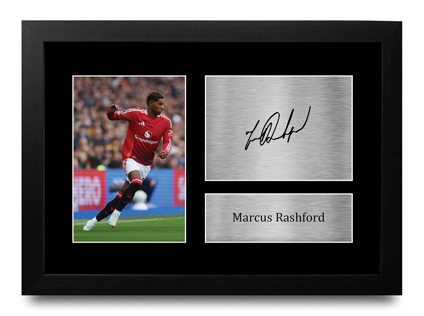 Marcus Rashford Signed A4 A3 Framed Printed Autograph Man United Print ...