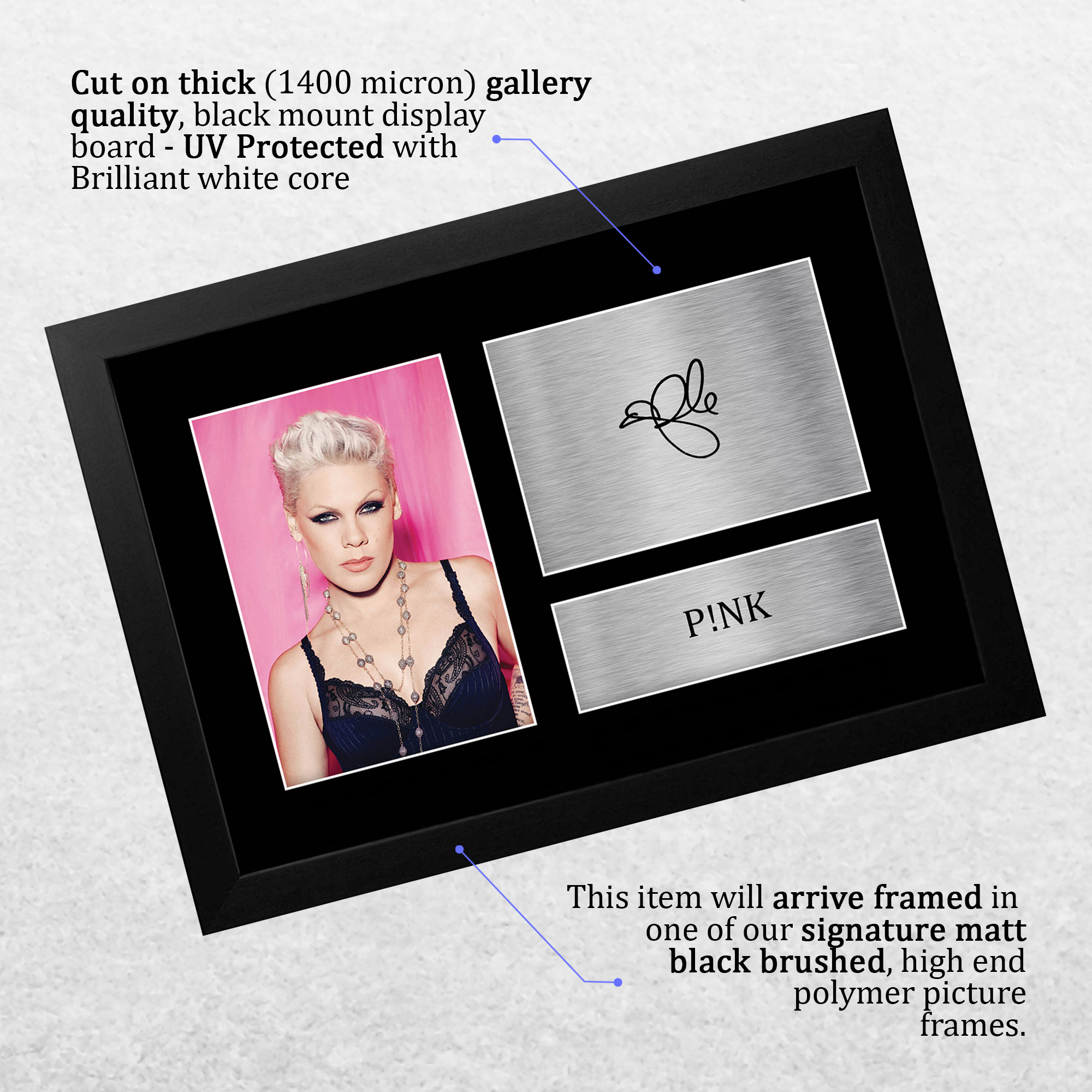 Pink Signed Pre Printed Autograph A4 Photo Gift For a P!NK Pop Fan | eBay