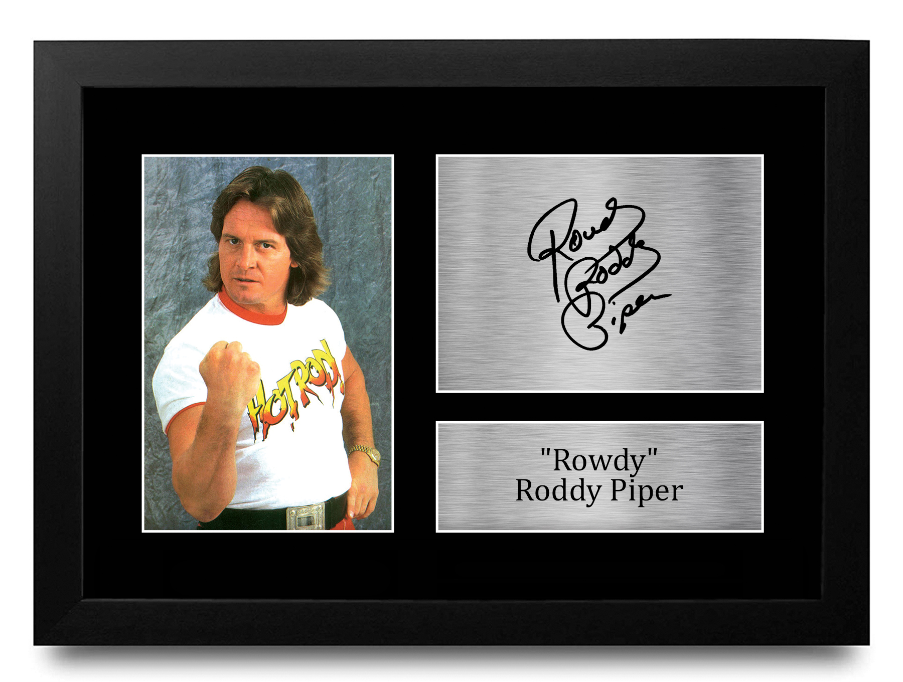 Rowdy Roddy Piper Signed Printed Autograph A4 Photo Picture a WWE Gift ...