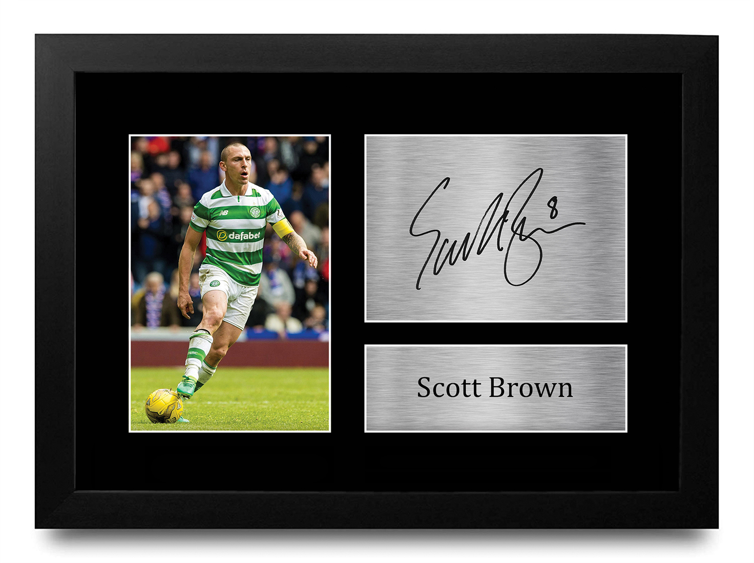 Scott Brown Signed A4 Framed Printed Autograph Celtic Scotland Print ...
